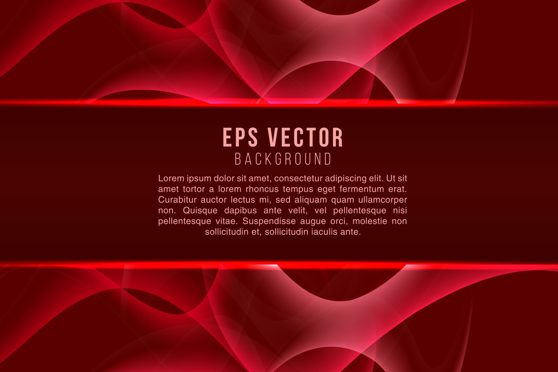 Dark red abstract text background vector with gradient shiny glow ...