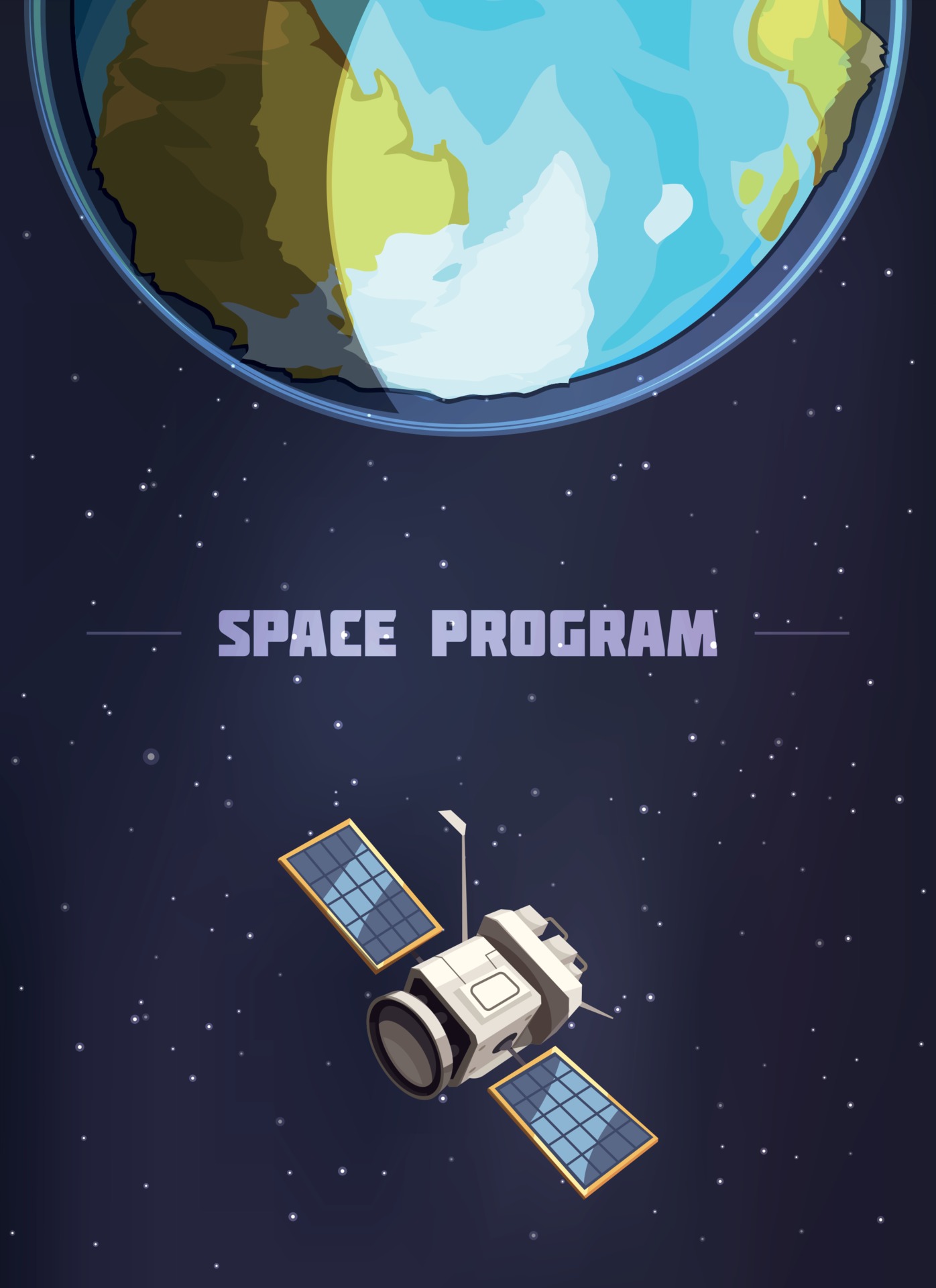 Space Program Poster 3385687 Vector Art at Vecteezy