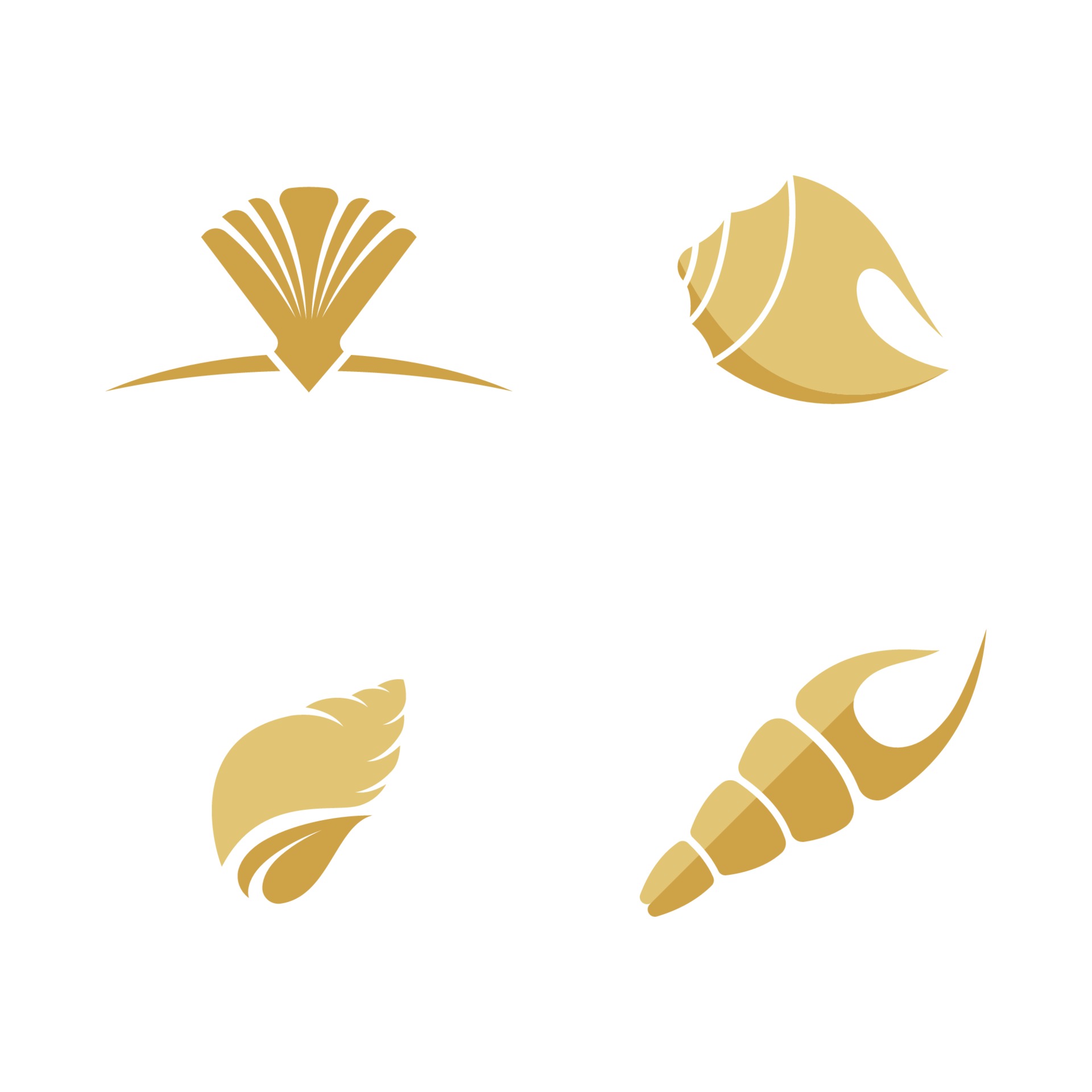 Shell vector icon illustration design 3386845 Vector Art at Vecteezy