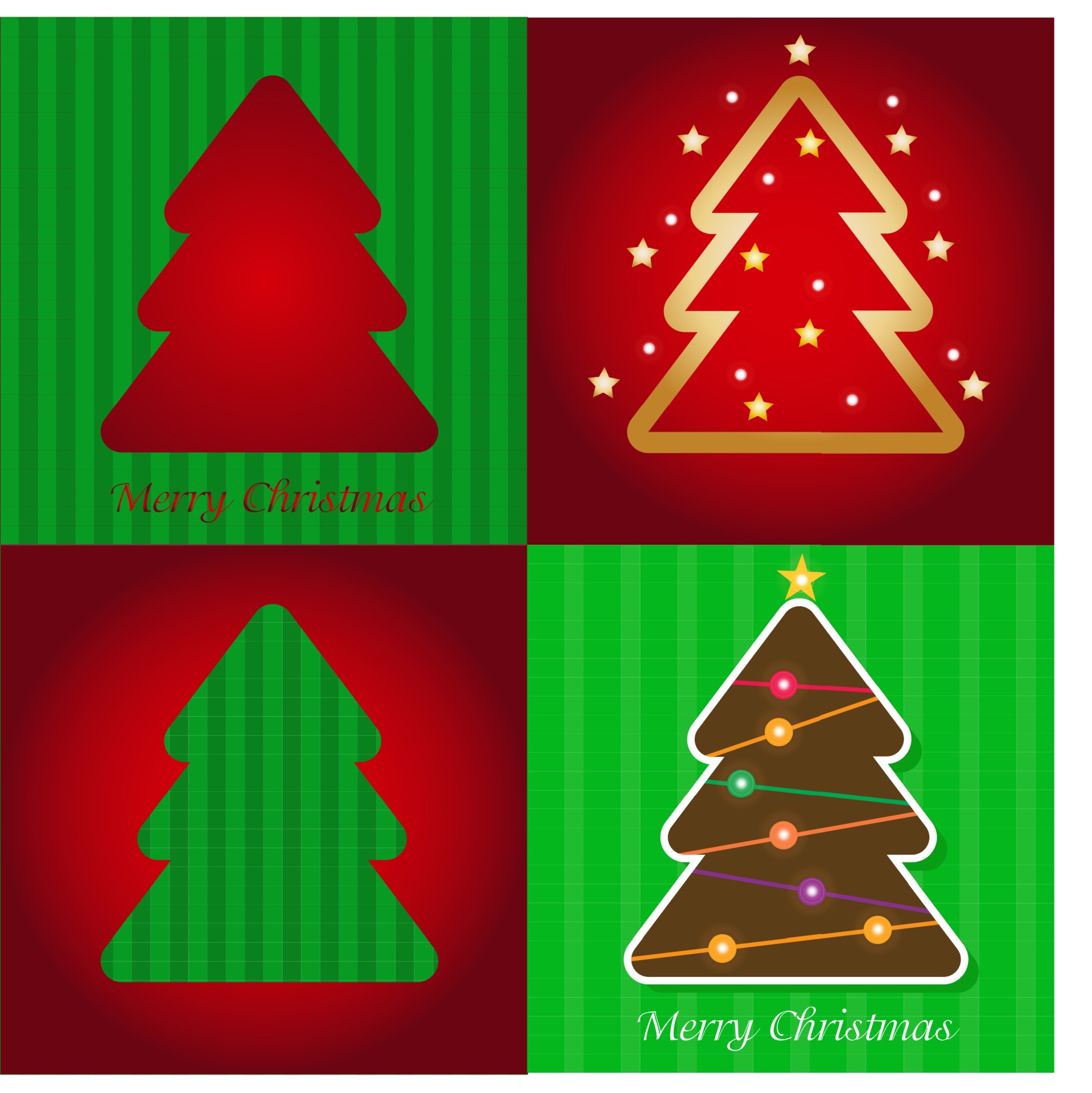 Colorful illustration with Christmas tree. vector. 3392842 Vector Art ...