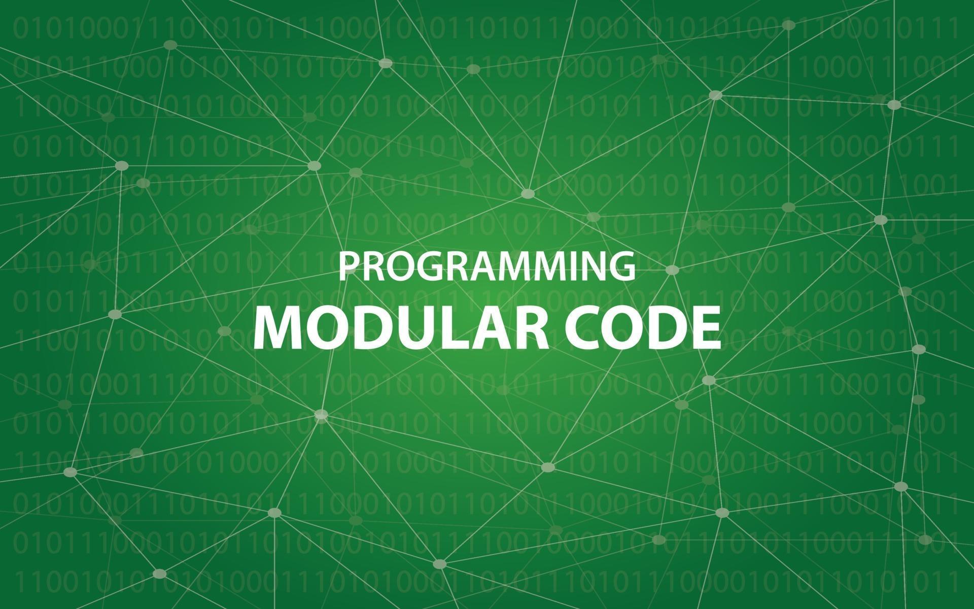 Programming Modular Code Concept Illustration 3415718 Vector Art At