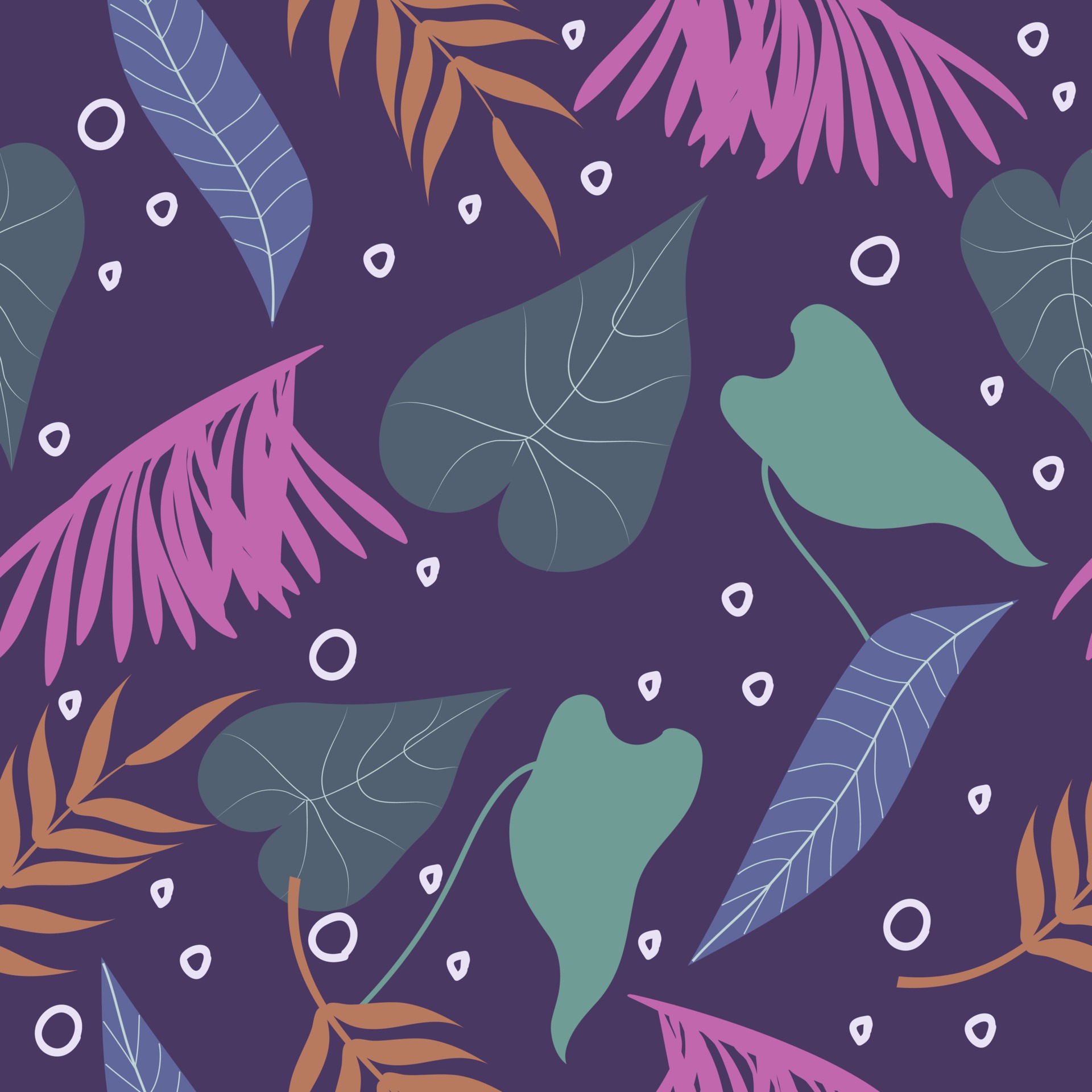 Abstract Colorful Leaves Surface Pattern Seamless Background 3415847 Vector Art At Vecteezy