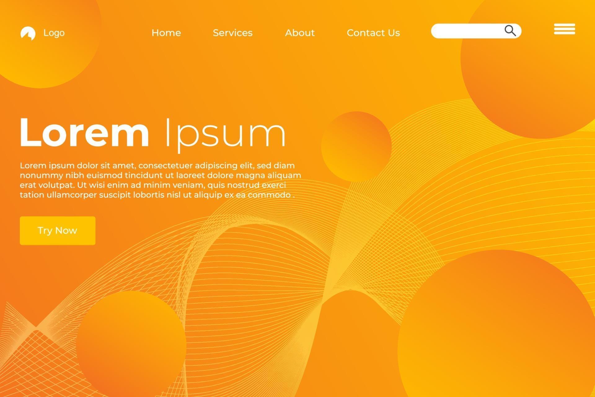 Modern geometric background for web landing page template. 3417972 ...