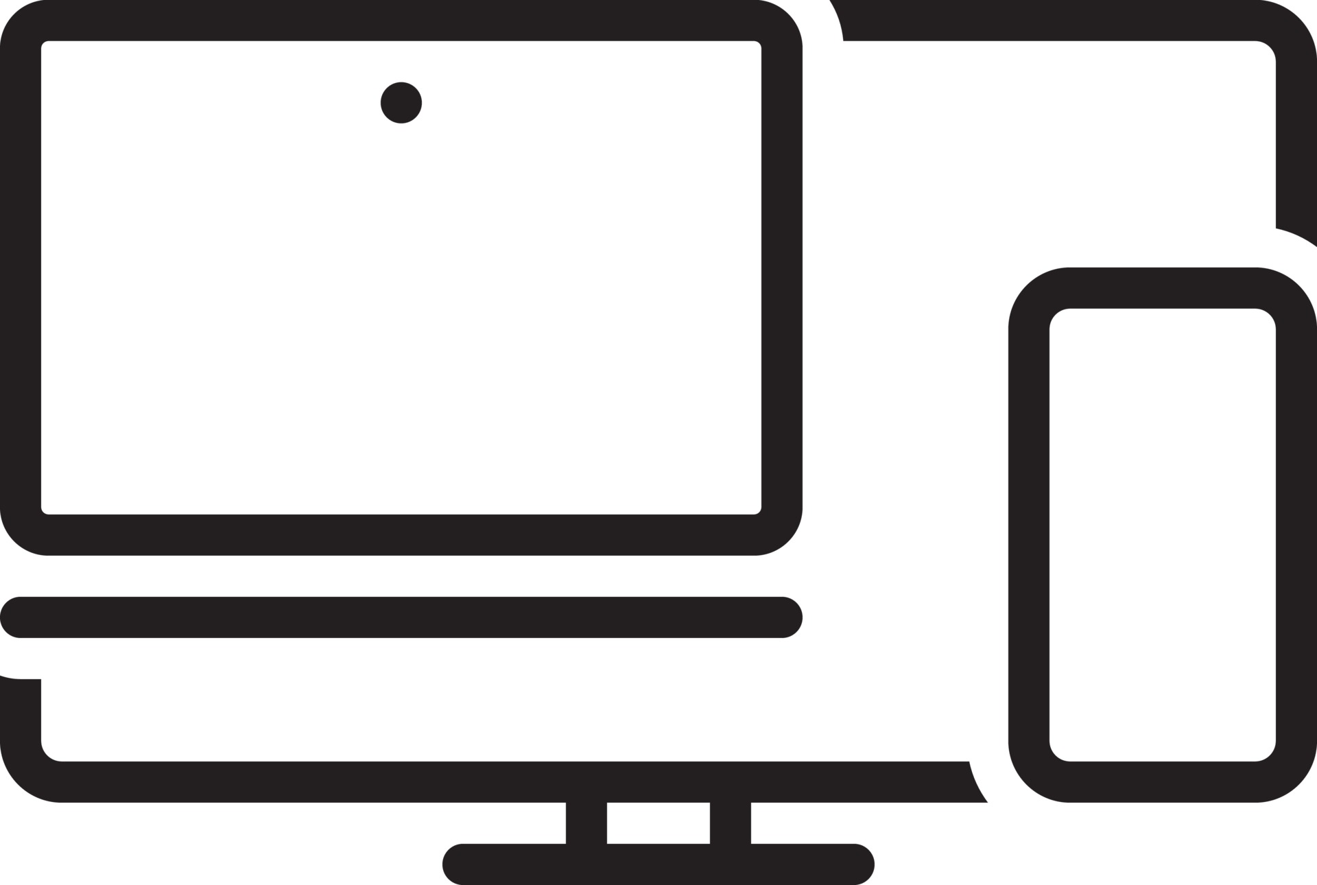 Line icon for multiple devices 3418023 Vector Art at Vecteezy