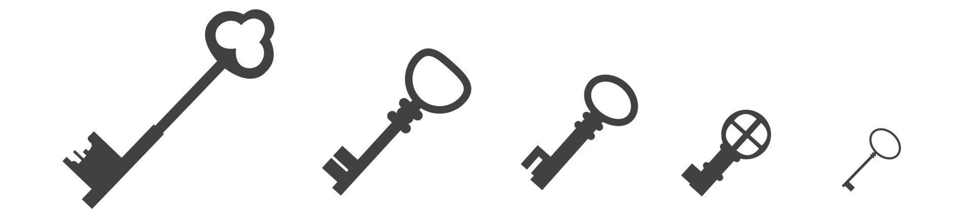 Set of key. Vector illustration 3419062 Vector Art at Vecteezy