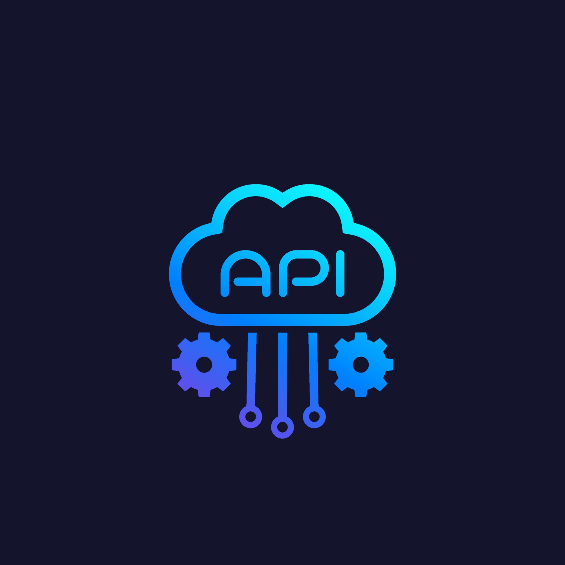 Cloud API, software integration vector icon 3420315 Vector Art at Vecteezy
