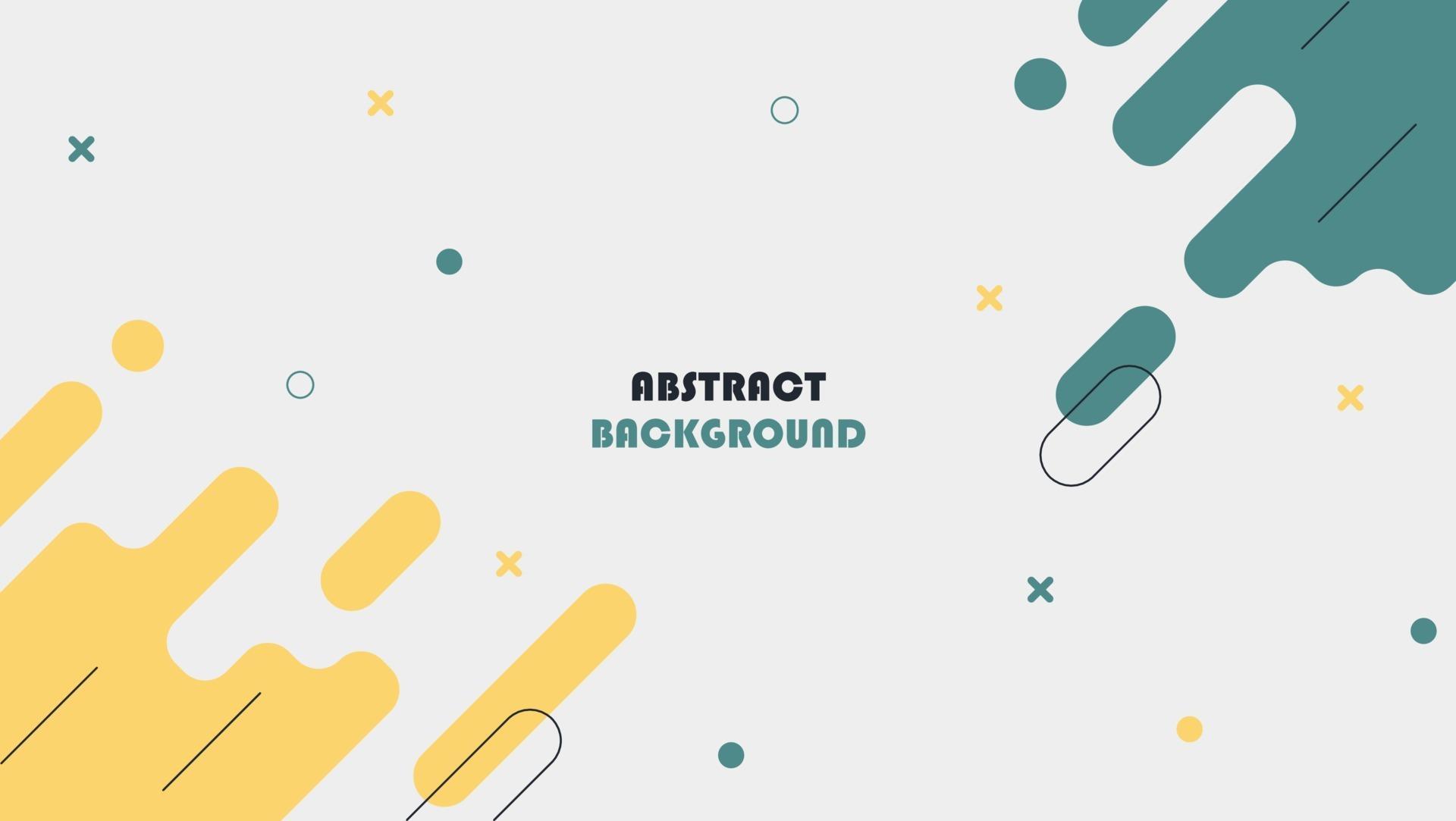 Minimal Abstract Flat Geometric Round Shapes Background 3421313 Vector ...