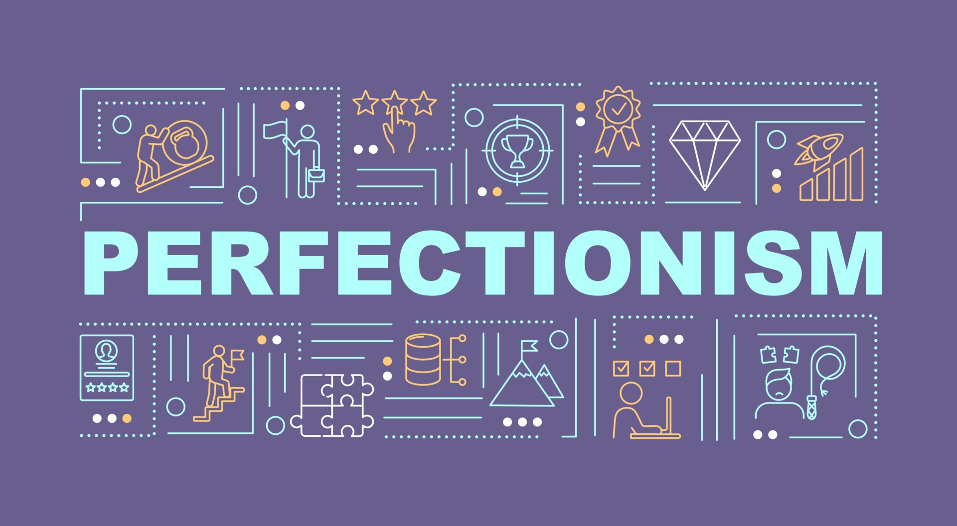 Perfectionism word concepts banner 3427712 Vector Art at Vecteezy