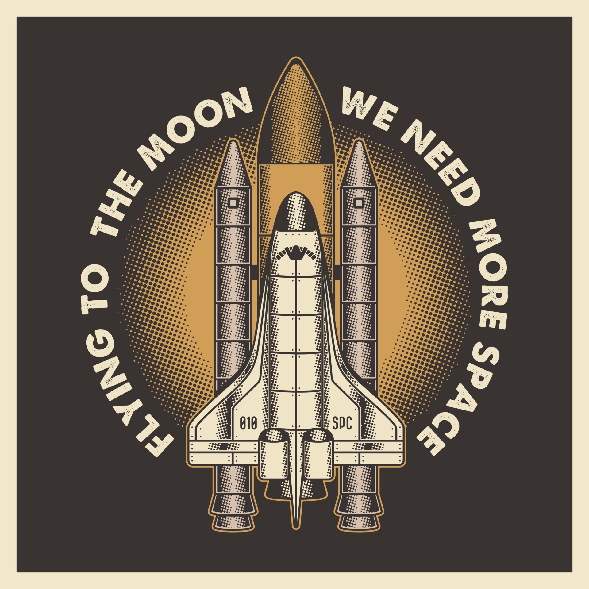 Retro Space Shuttle Vector Illustration 3435117 Vector Art at Vecteezy