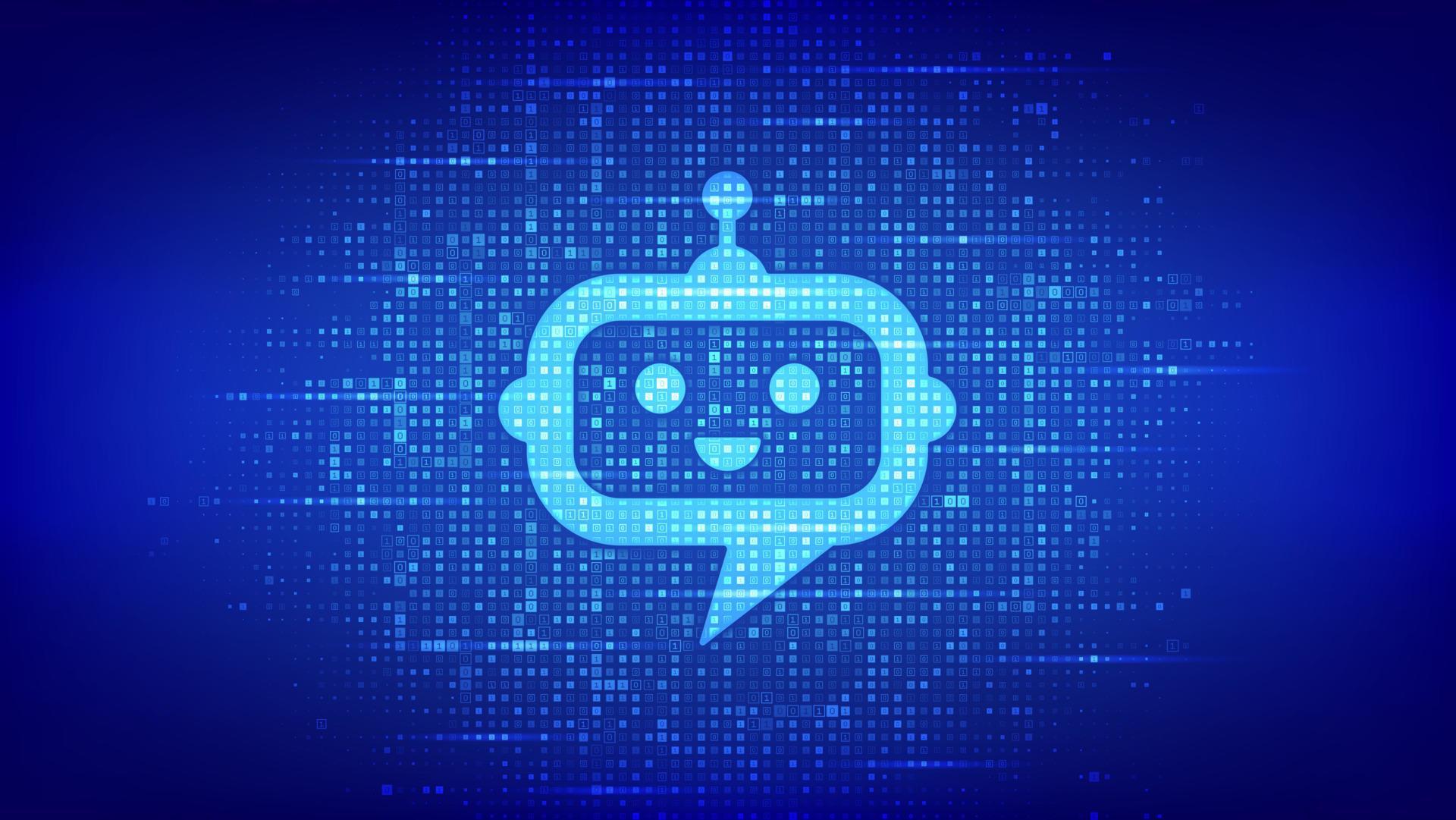 Robot Chatbot Head Icon Sign Made With Binary Code 3435775 Vector Art