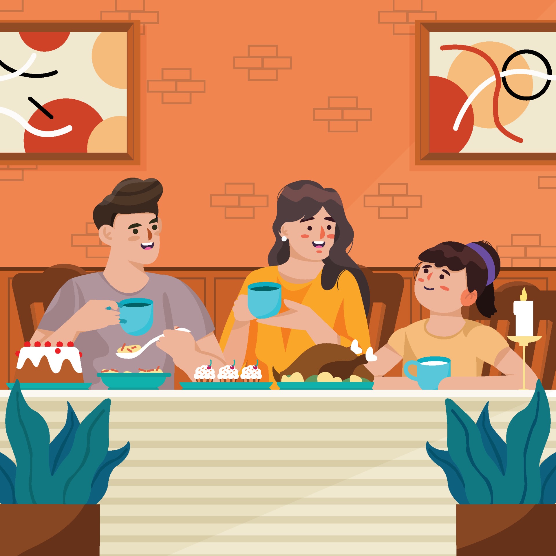 Family Eating Together At Home 3438933 Vector Art At Vecteezy family-eating-together-at-home-3438933-vector-art-at-vecteezy