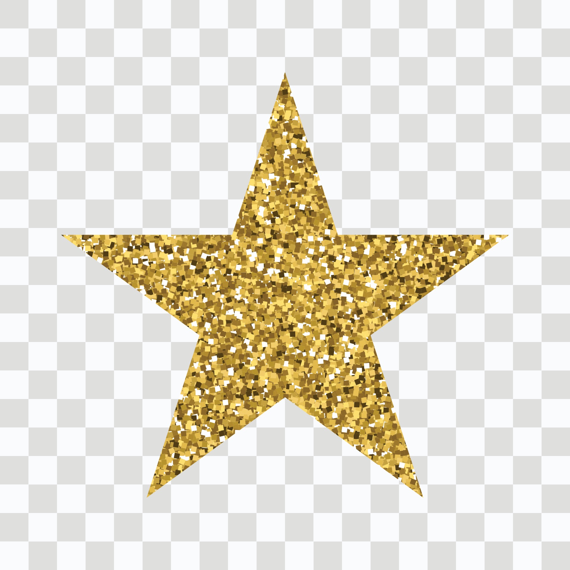 Gold glitter vector icon of star isolated on transparent background ... Gold glitter vector icon of star isolated on transparent background ...