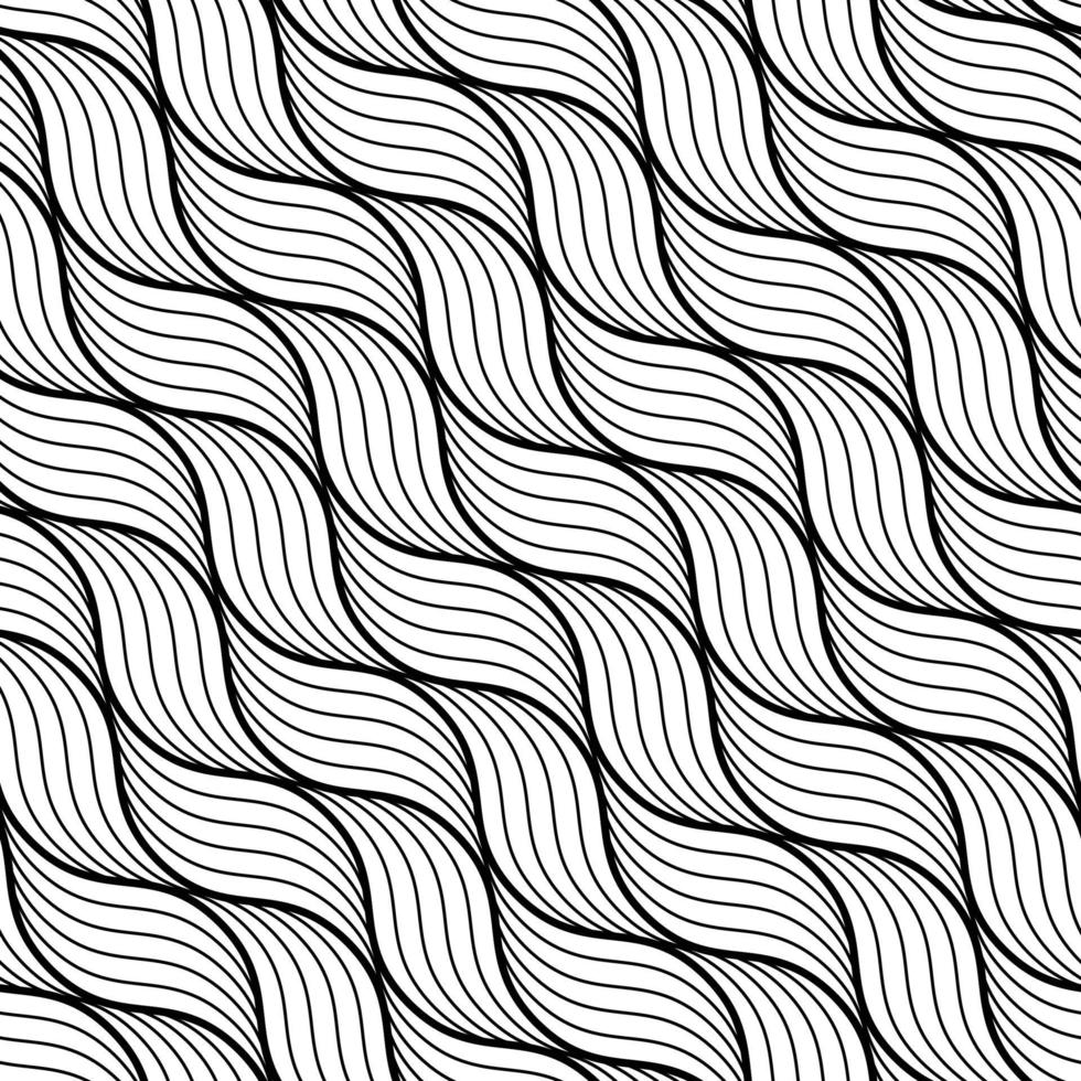 geometric wave pattern. Seamless vector background. 3440758 Vector Art ...
