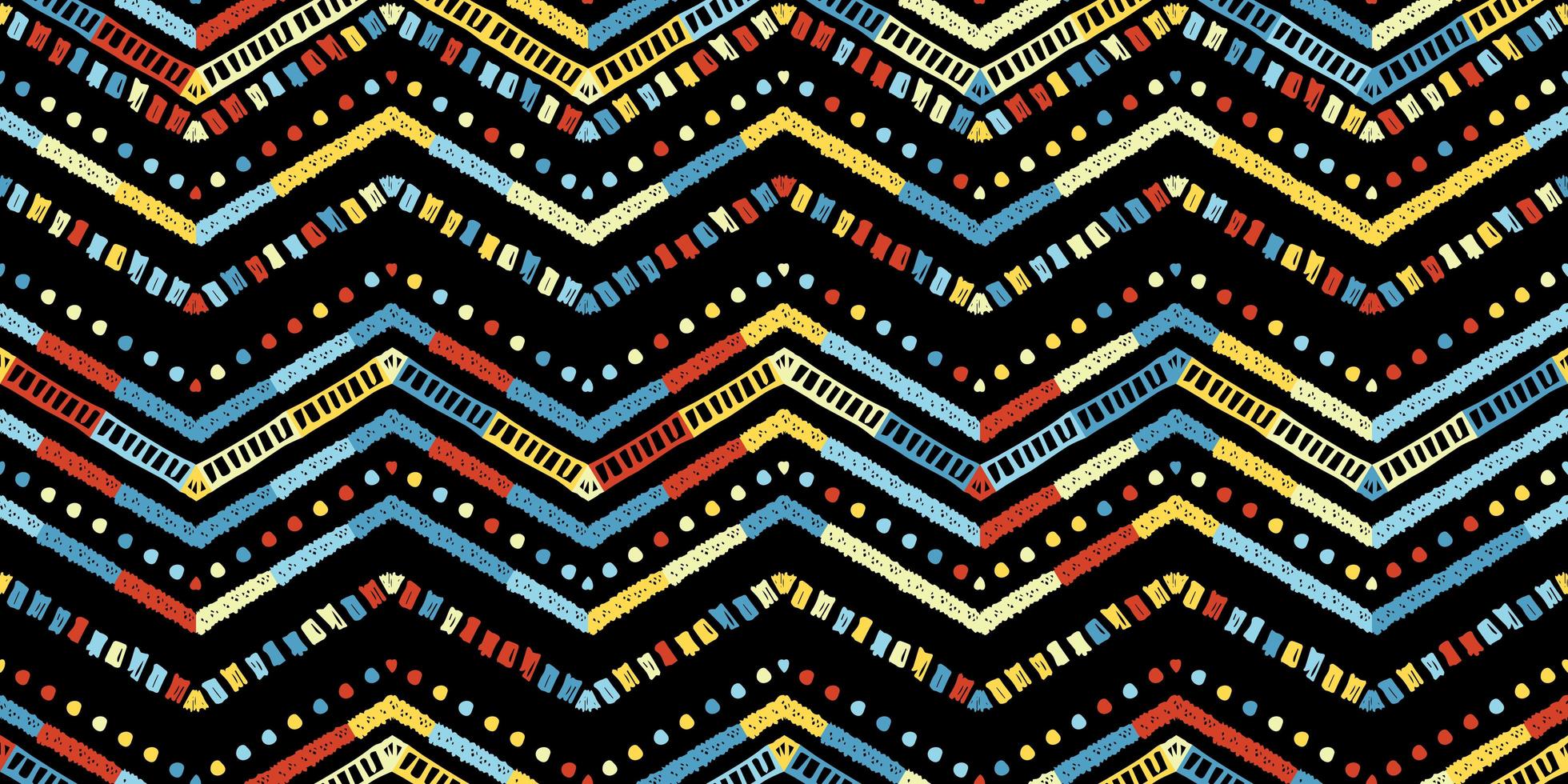 Retro Zigzag African Style Pattern Chevron Design 3443540 Vector Art