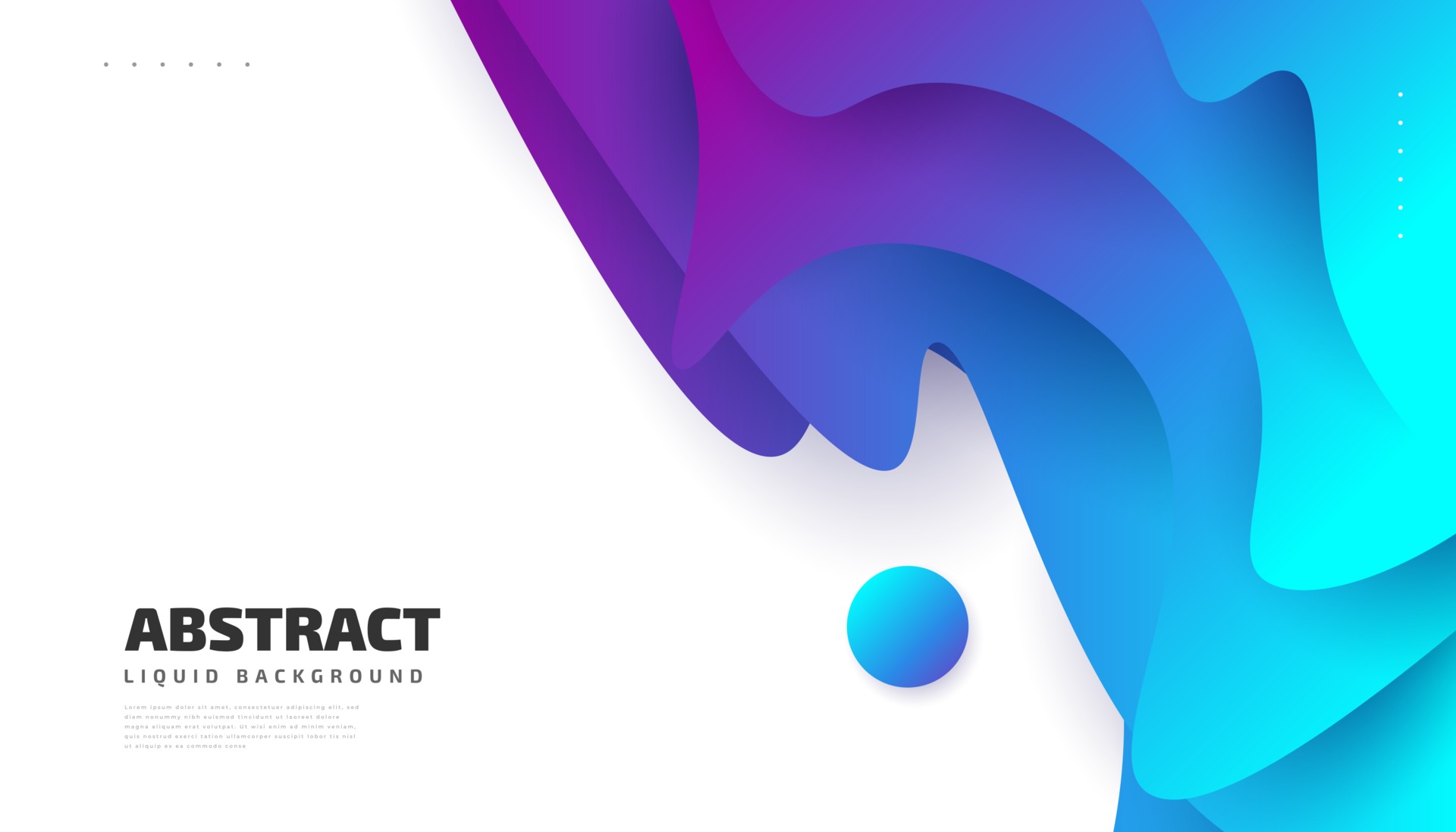 Modern Abstract Background Design Template with Colorful Liquid Shapes ...