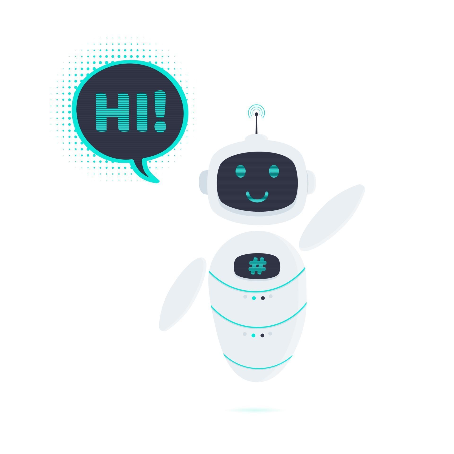 Robot chatbot icon sign flat style design vector illustration 3449423 ...