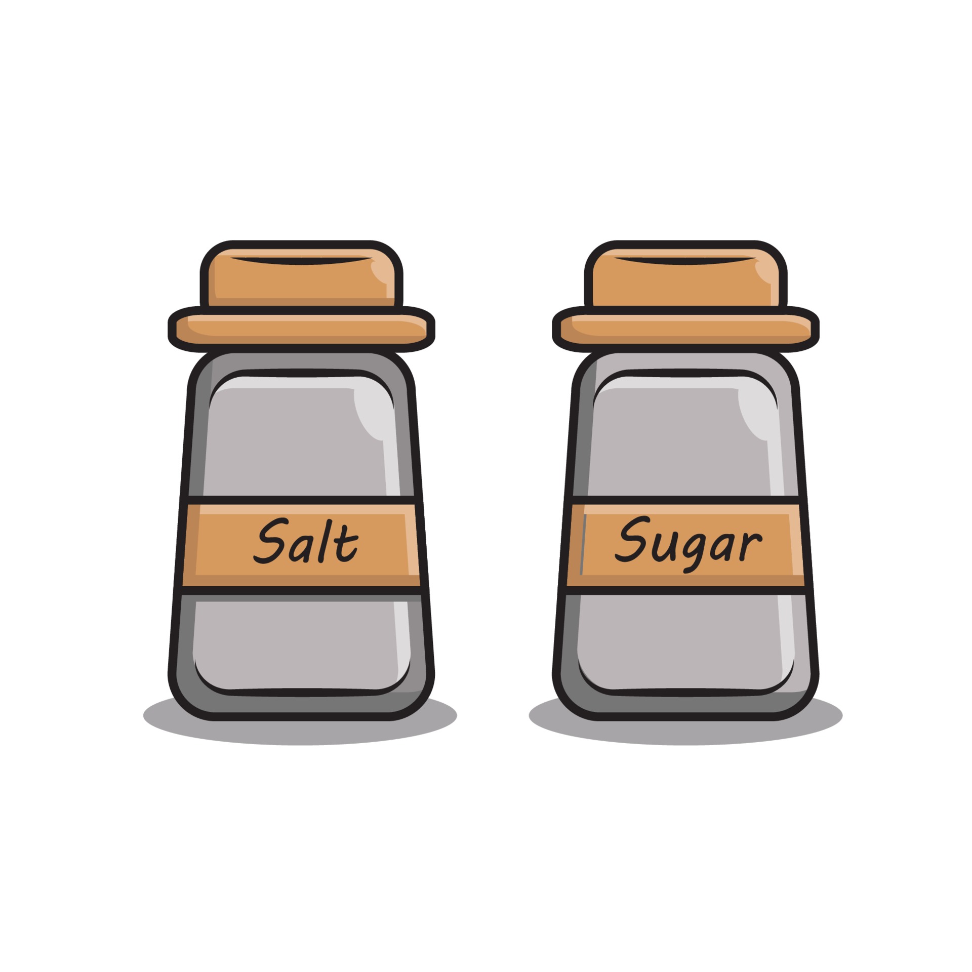 Sugar And Salt Seasoning Bottle Vector Illustration 3461344 Vector Art sugar-and-salt-seasoning-bottle-vector-illustration-3461344-vector-art