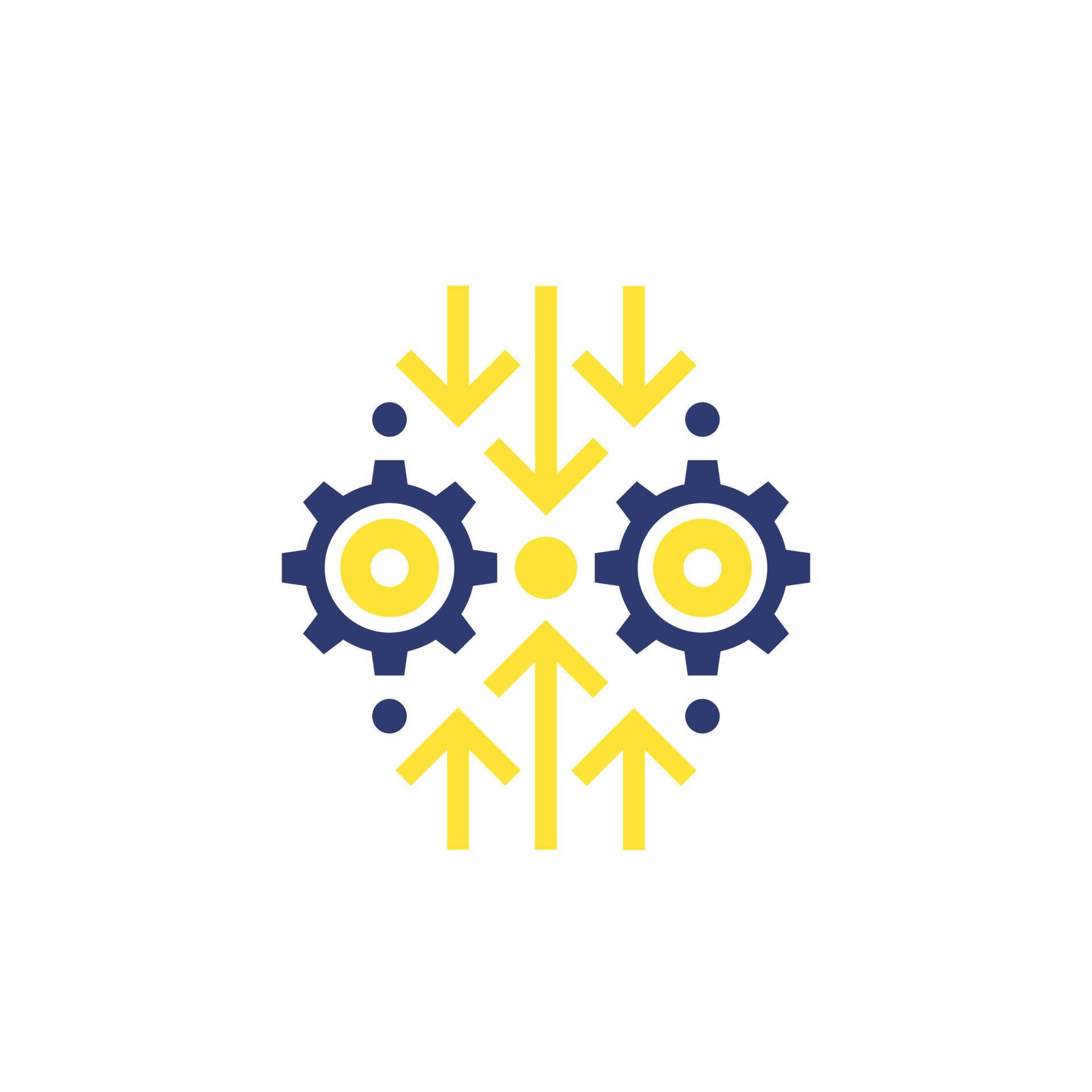 Integration, optimization vector icon with gears and arrows 3463253 ... Integration, optimization vector icon with gears and arrows 3463253 ...