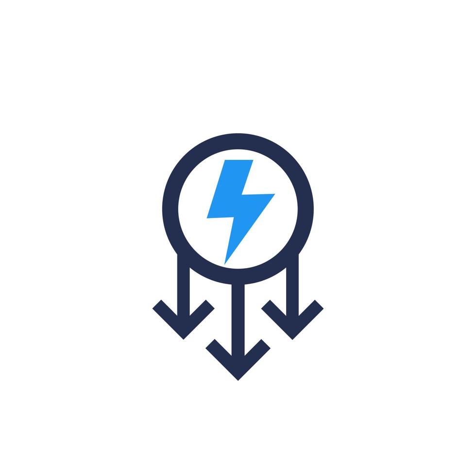 power consumption decrease icon, vector 3463399 Vector Art at Vecteezy