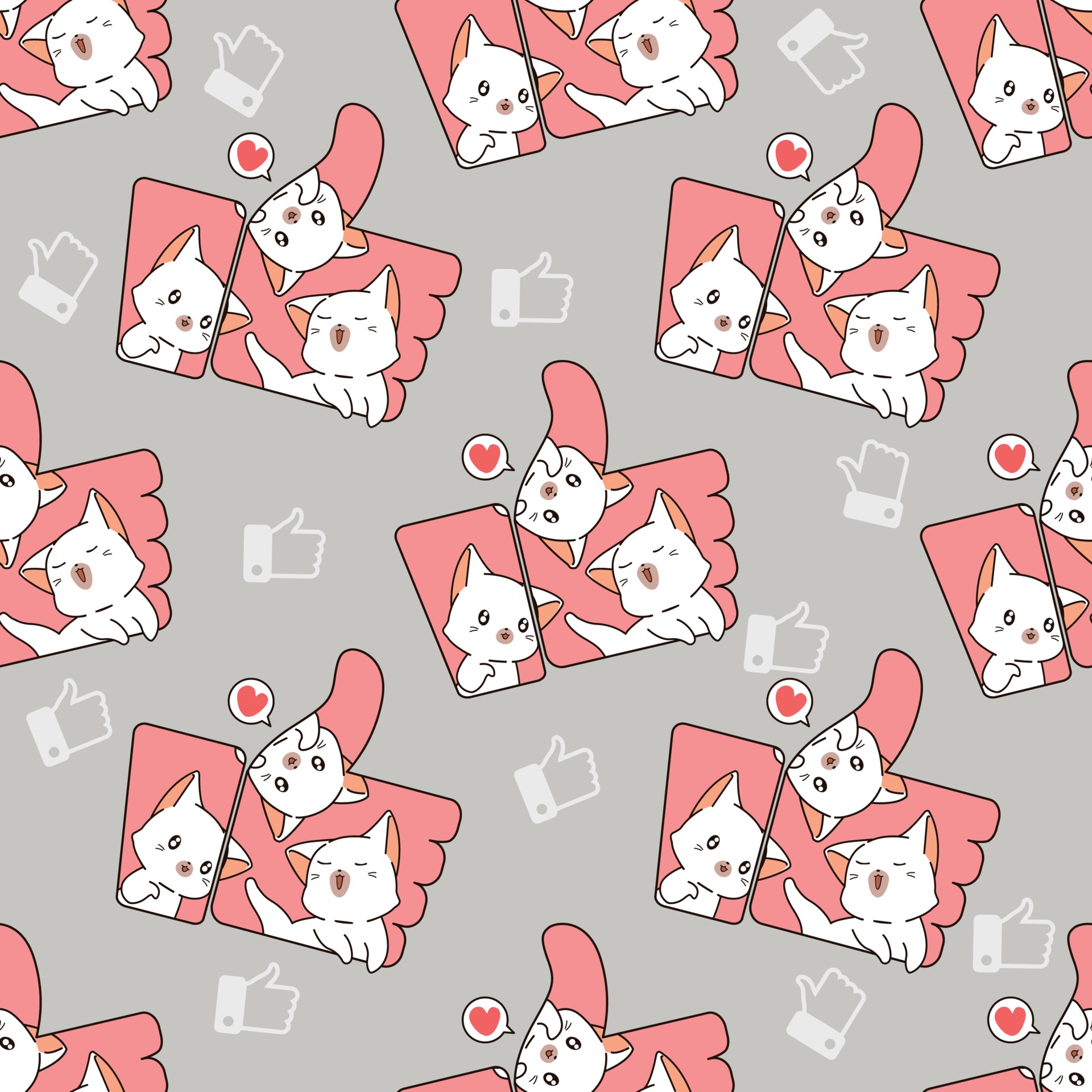 Seamless Cartoon Pattern 3463507 Vector Art at Vecteezy