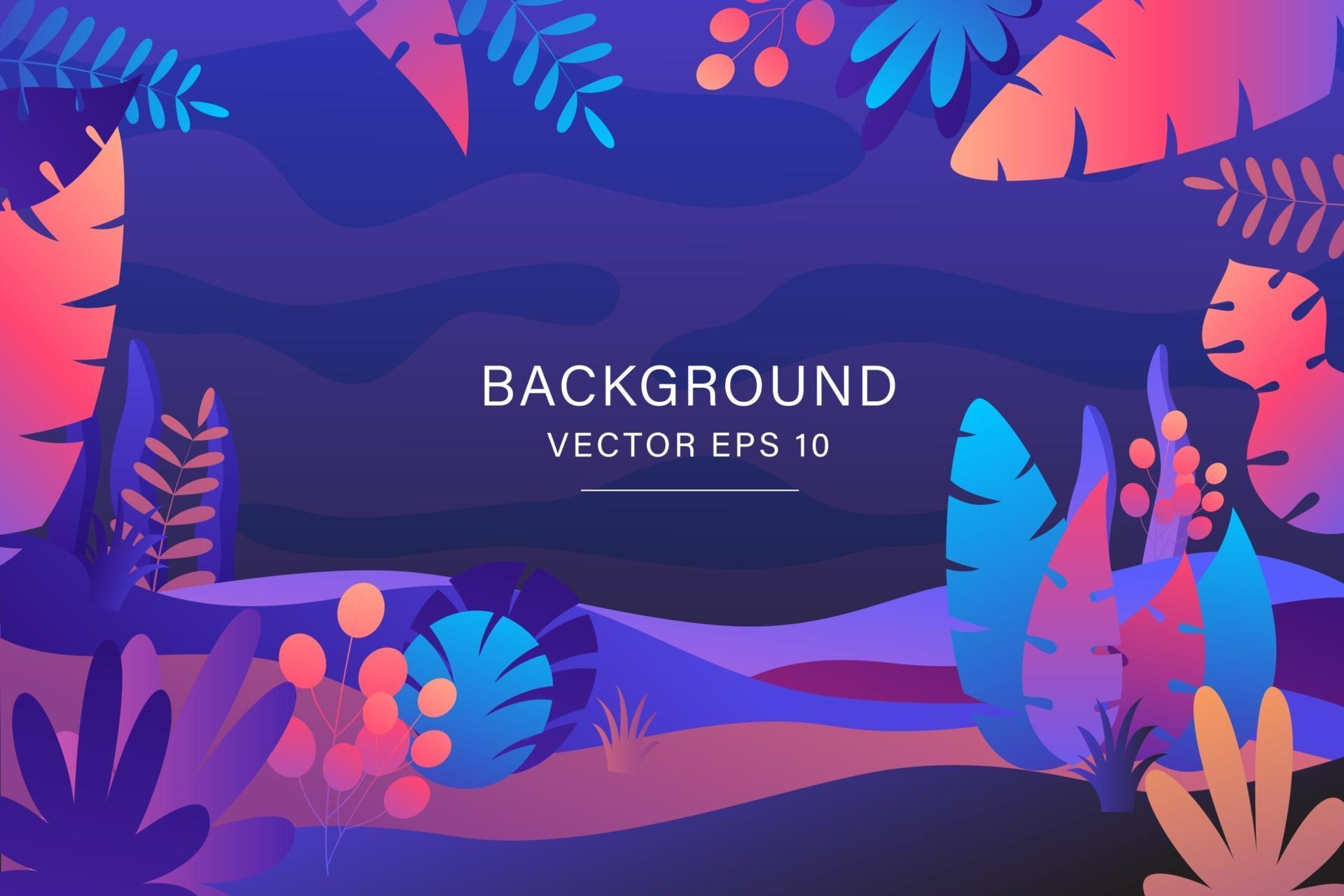 stock vector landscape flat linear style and bright color 3467304 ...