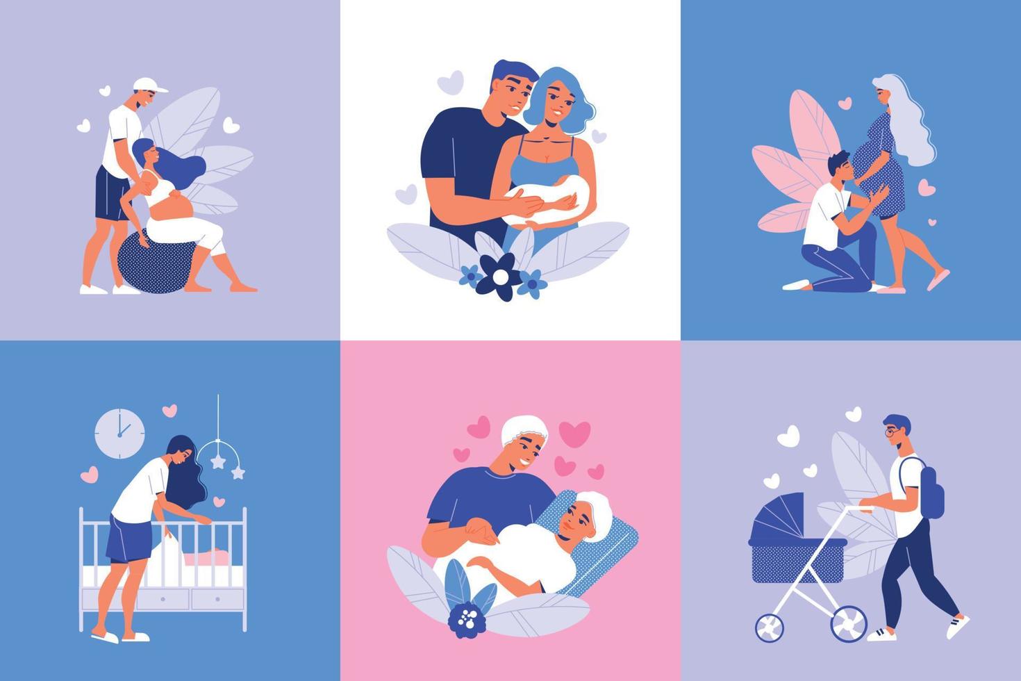 Motherhood Pregnancy Design Concept 3471260 Vector Art At Vecteezy