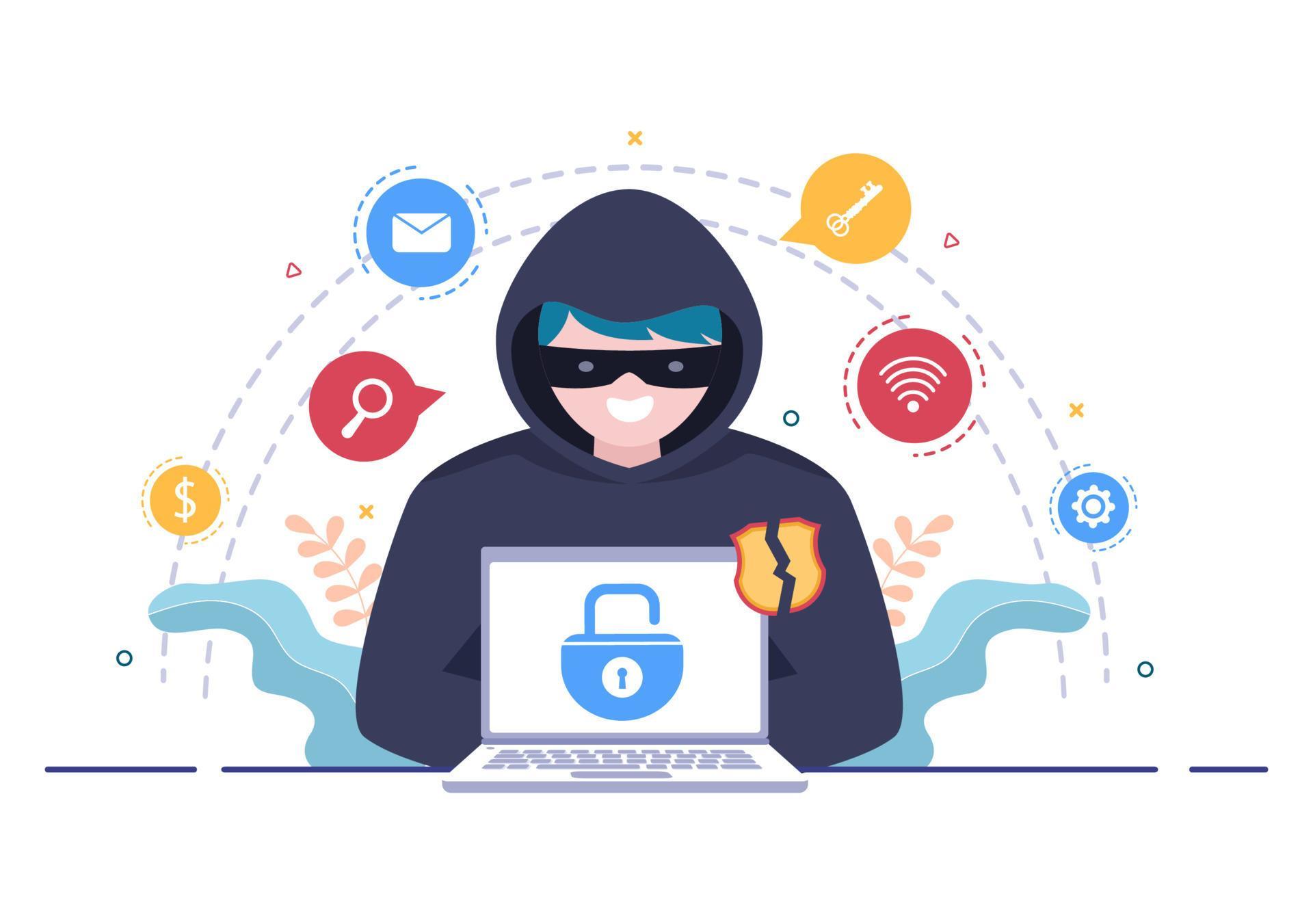 Hacker Vector Illustration 3471413 Vector Art at Vecteezy