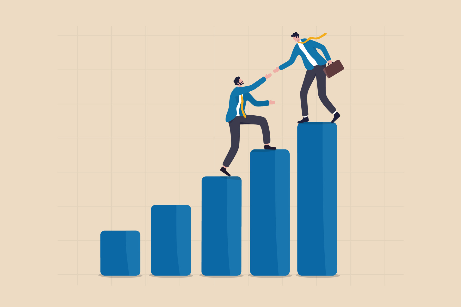 Manager support to achieve target, mentor or coaching to success in ...