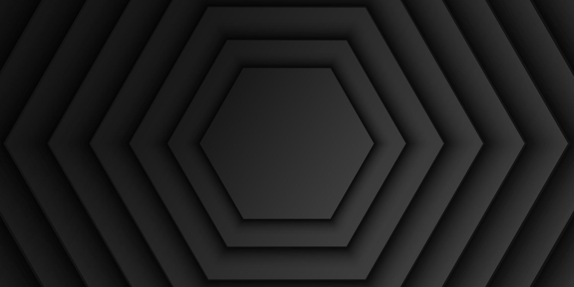 Abstract black hexagonal overlap layer background, hexagon shape ...