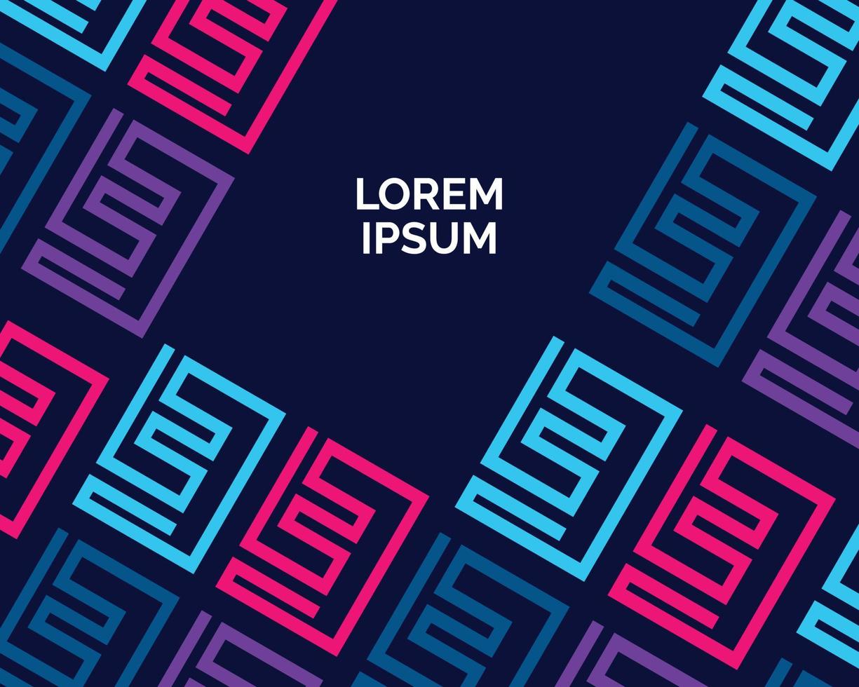 Vector of abstract geometric pattern and background 3484929 Vector Art ...