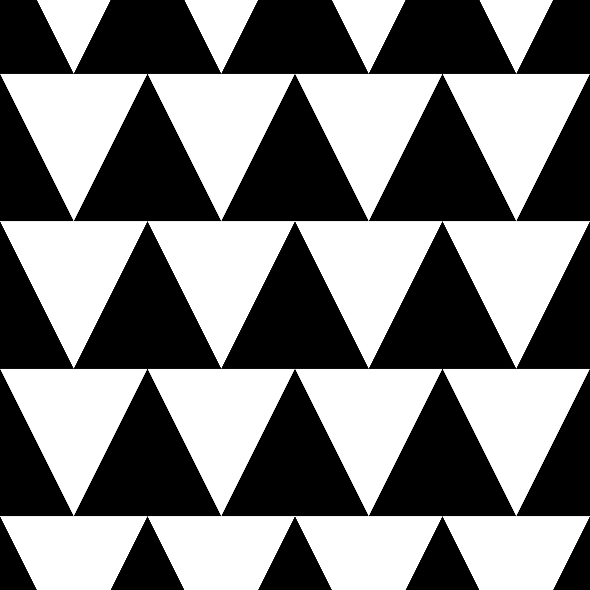 seamless black and white pattern with triangles. vector illustration ...