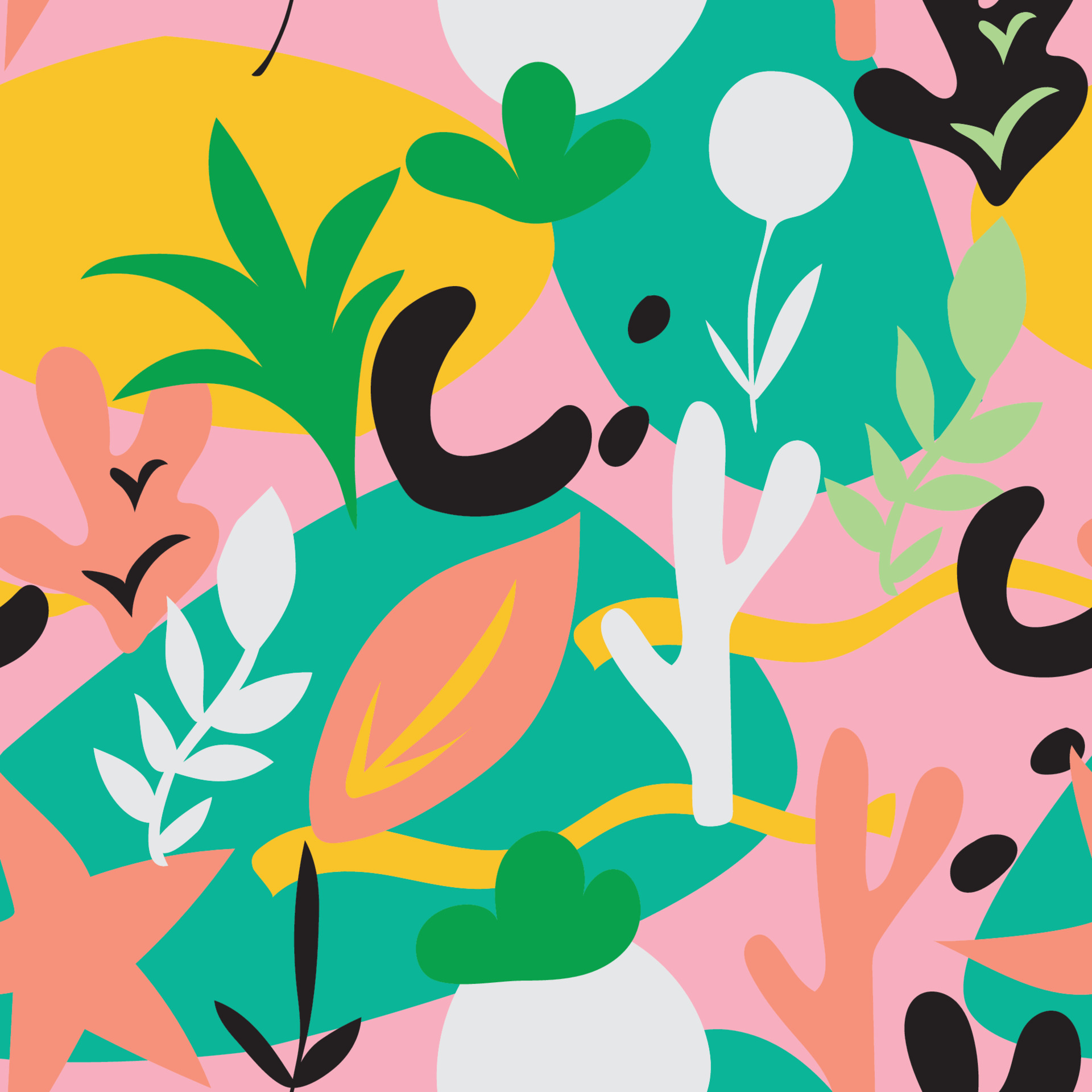 Abstract shape vector seamless pattern design 3486161 Vector Art at ...