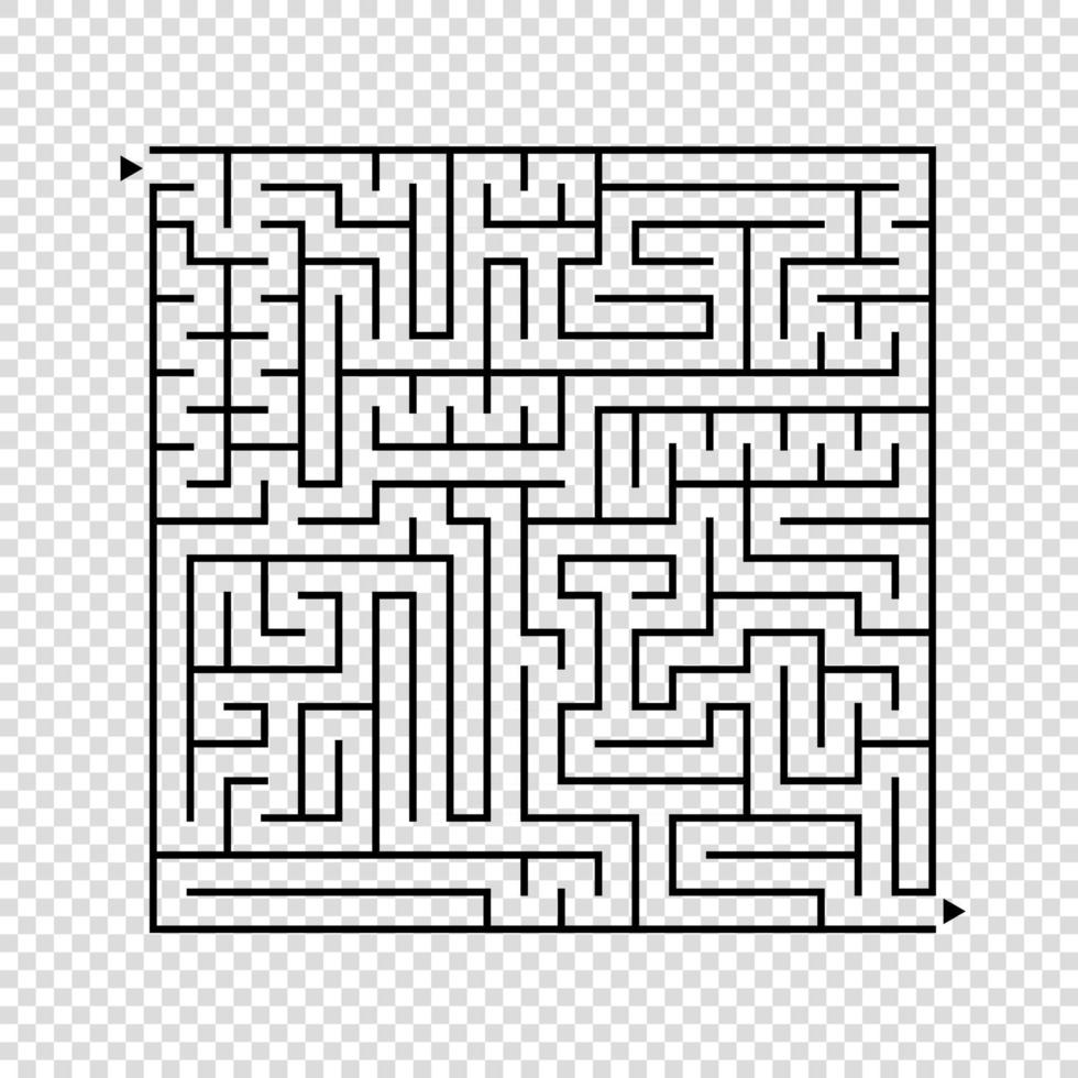 Abstract square maze. An interesting game for children and teenagers. A ... Abstract square maze. An interesting game for children and teenagers. A ...