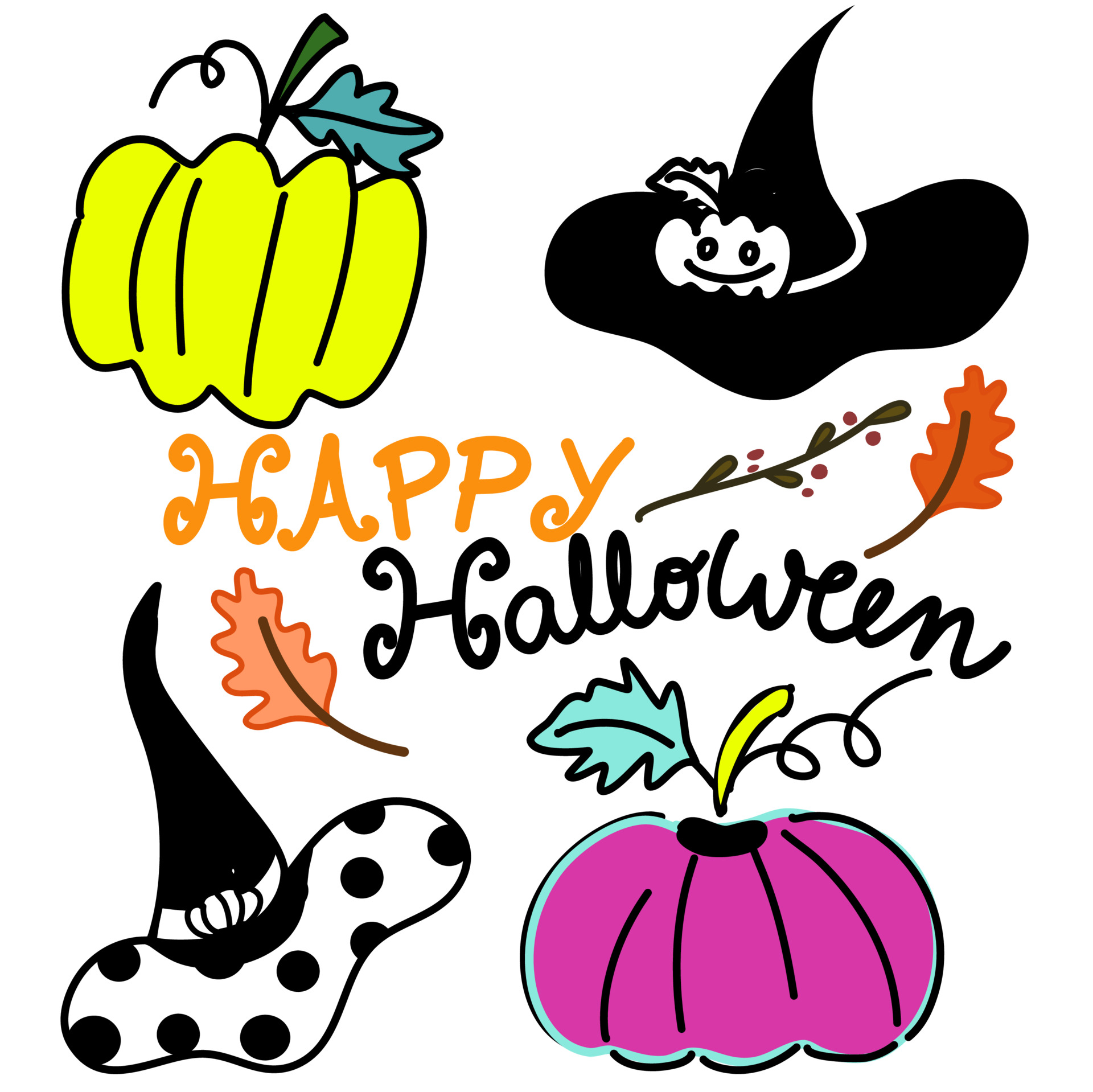 Kid Friendly Halloween Clipart