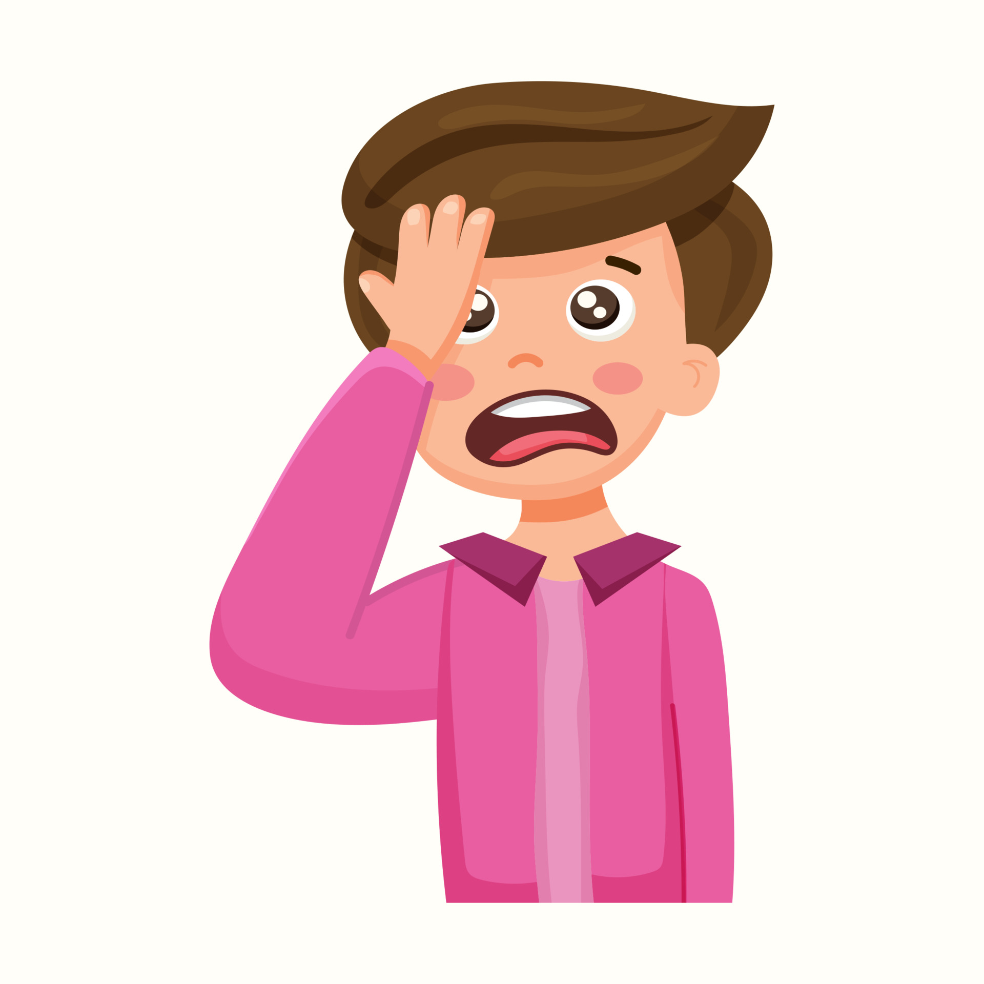 The guy is holding his head. Forgetting something. Vector illustration ... The guy is holding his head. Forgetting something. Vector illustration ...