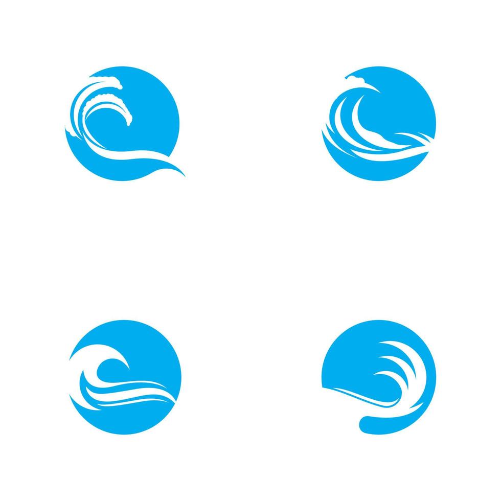 Water wave icon vector illustration 3508045 Vector Art at Vecteezy