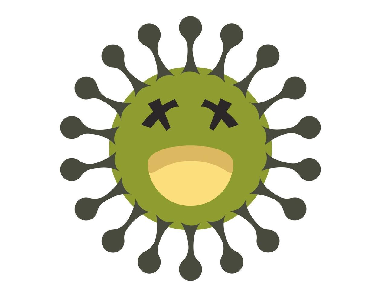 gráfico de vector de ilustración de carácter lindo de gérmenes ... gráfico de vector de ilustración de carácter lindo de gérmenes ...