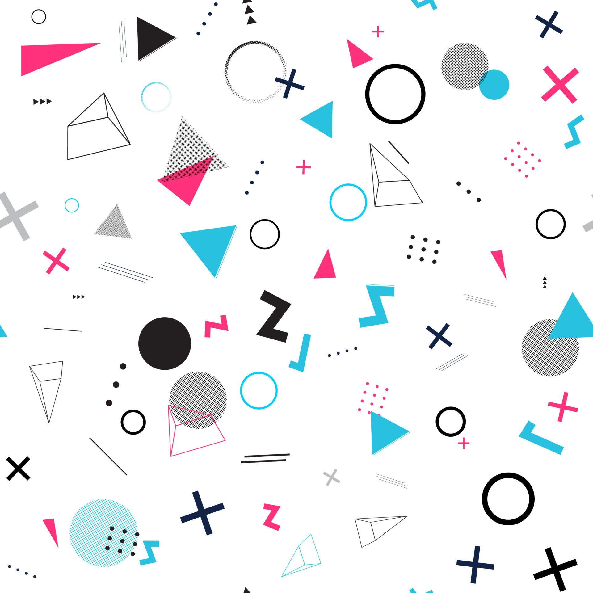 Abstract Geometric Seamless Pattern Minimal Background. Vector ...