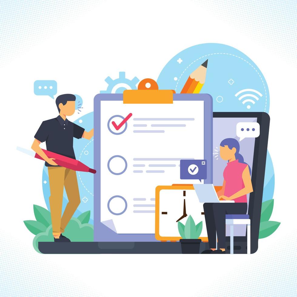Co-workers Planning and Organizing Their Work 3518585 Vector Art at ... Co-workers Planning and Organizing Their Work 3518585 Vector Art at ...