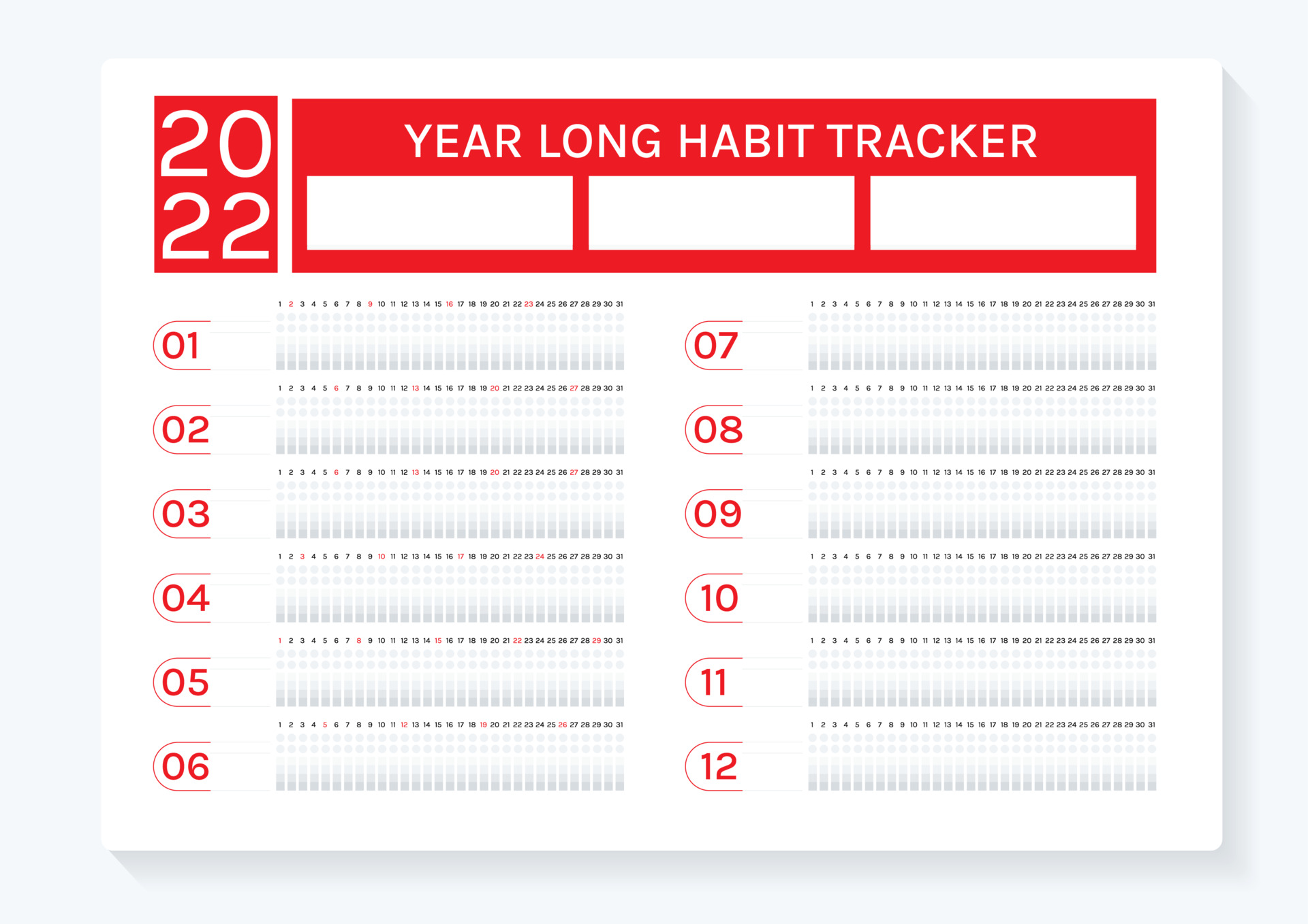 Planner template, vector elements for calendars and organizers, diary ...