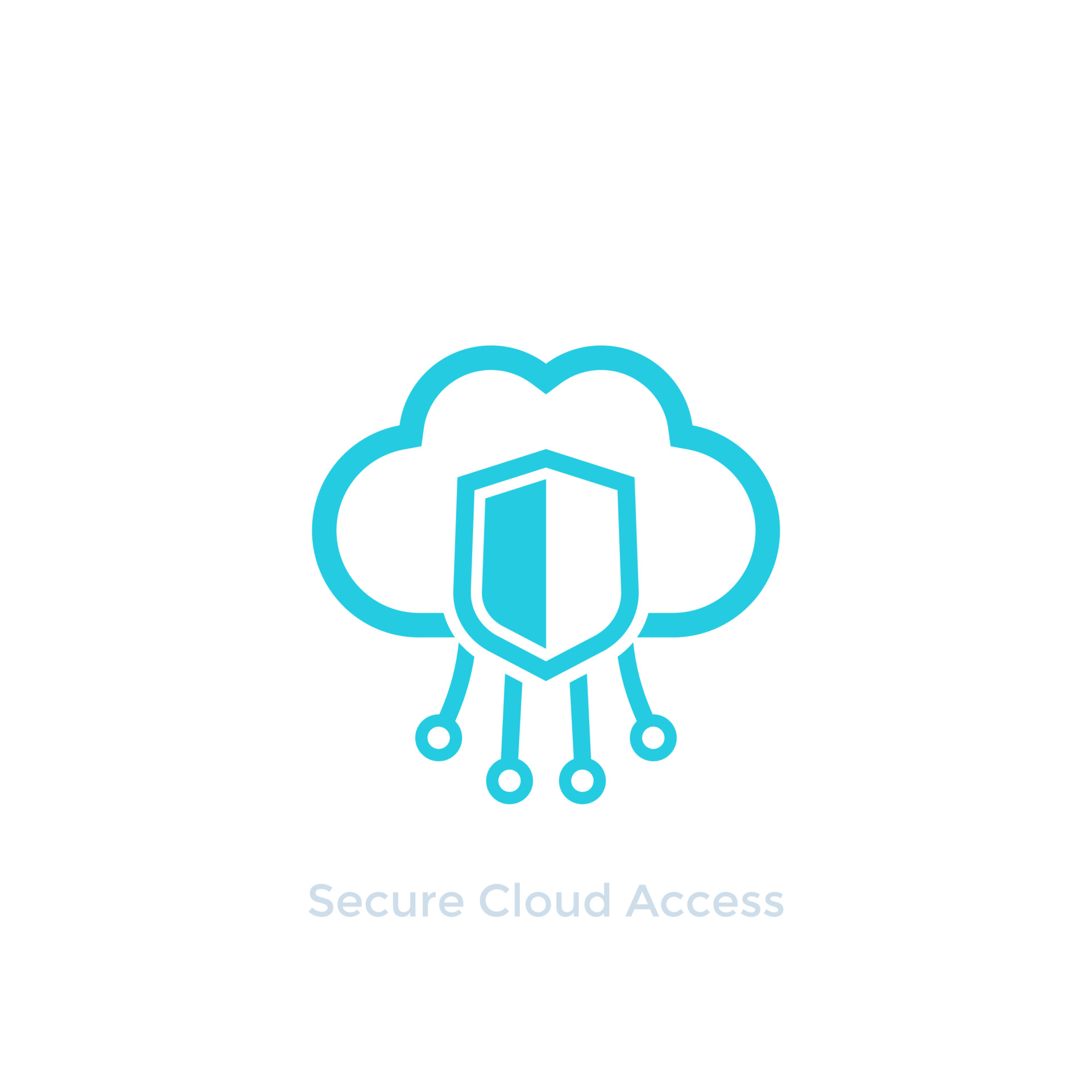 Secure cloud access, protected hosting vector icon 3524776 Vector Art ... Secure cloud access, protected hosting vector icon 3524776 Vector Art ...