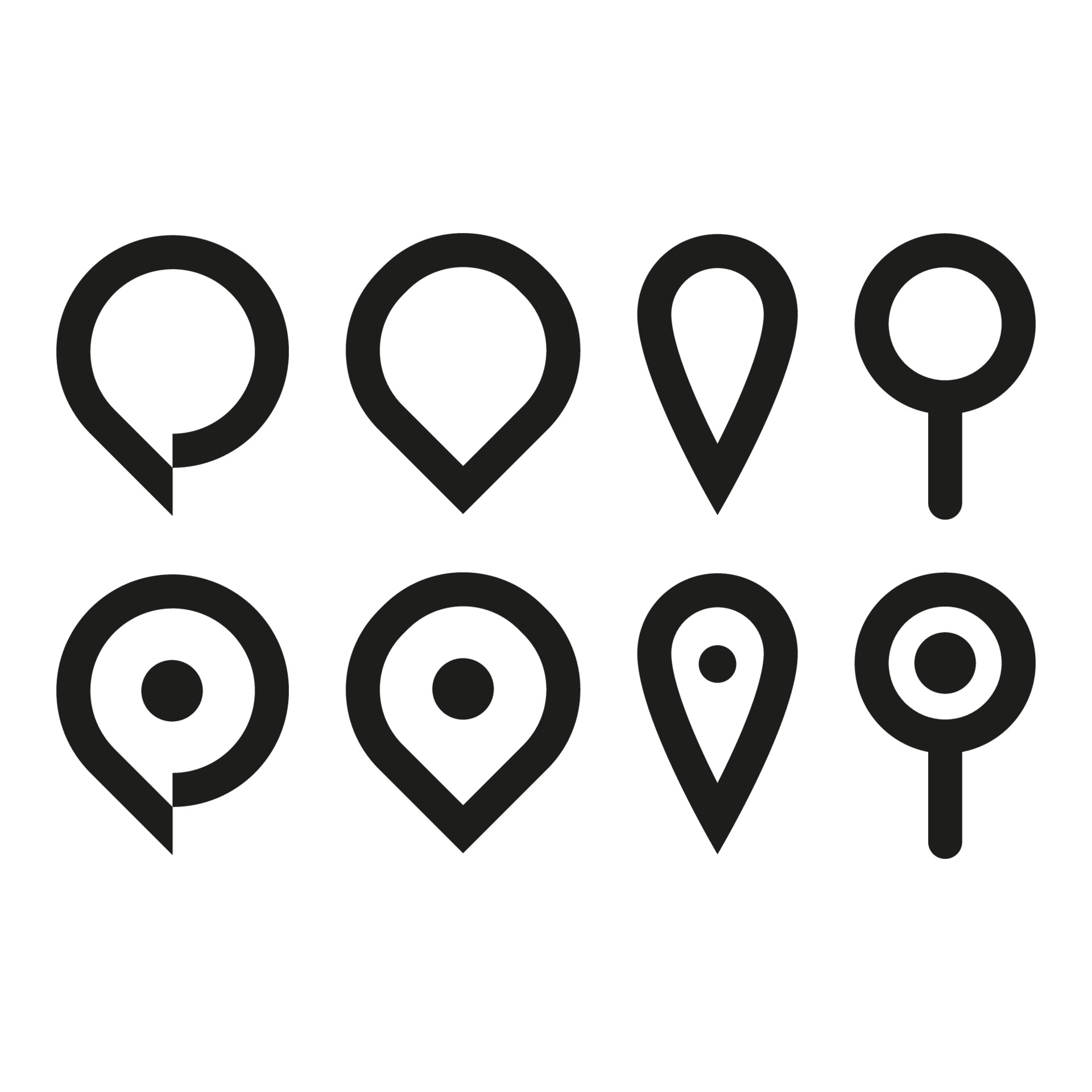 Set of different pointers. Vector illustration 3529422 Vector Art at ...