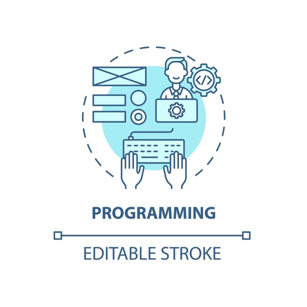 Programming concept icon 3530068 Vector Art at Vecteezy