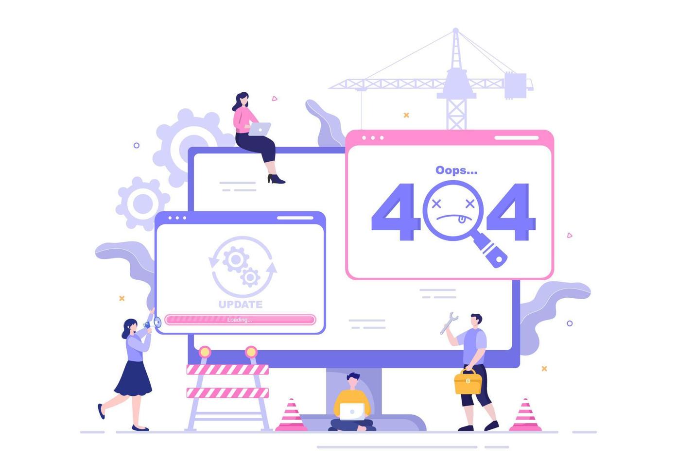 Software System Under Maintenance Vector Illustration 3533767 Vector ... Software System Under Maintenance Vector Illustration 3533767 Vector ...
