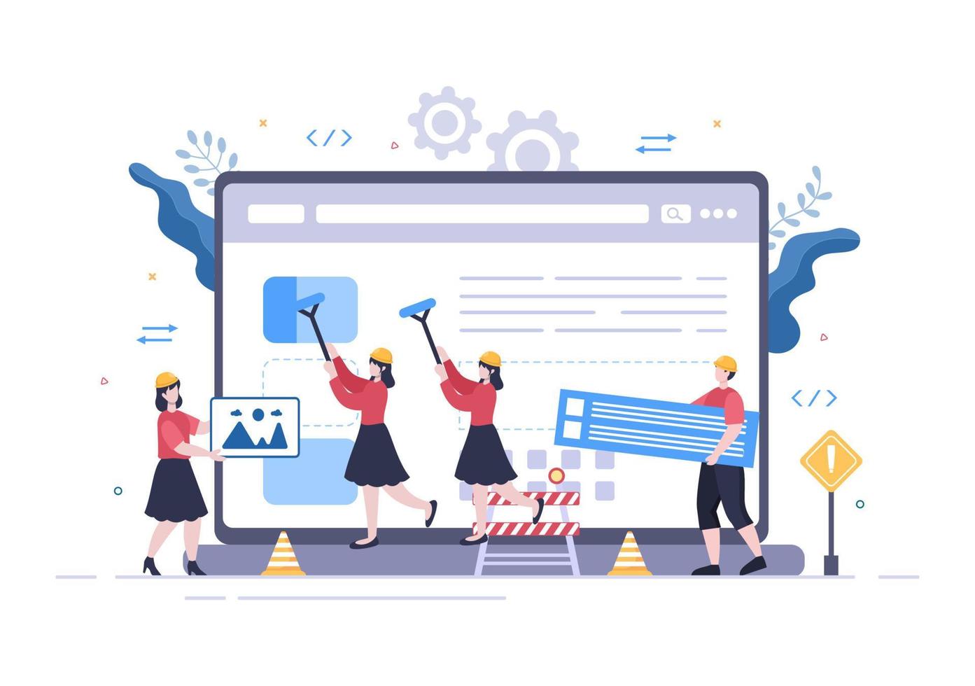 Software System Under Maintenance Vector Illustration 3533776 Vector ... Software System Under Maintenance Vector Illustration 3533776 Vector ...