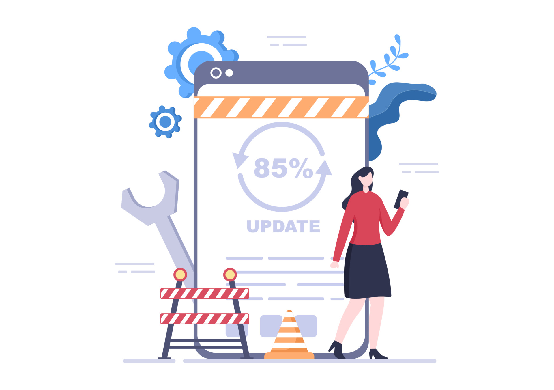 Software System Under Maintenance Vector Illustration 3533780 Vector ... Software System Under Maintenance Vector Illustration 3533780 Vector ...