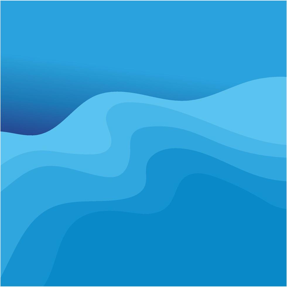 Abstract Water wave vector illustration design background 3537231 ...
