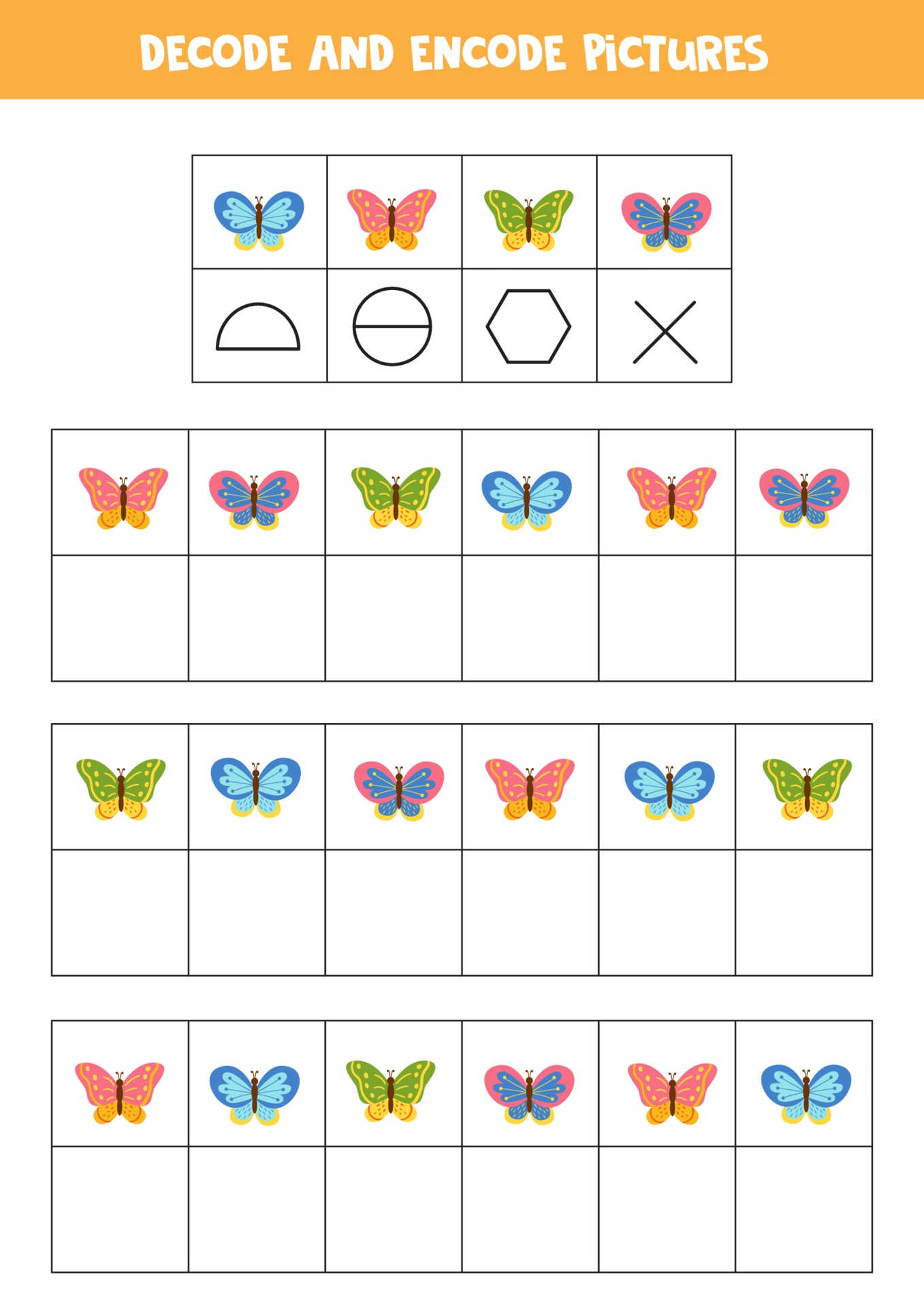 Decode and encode pictures. 3539411 Vector Art at Vecteezy