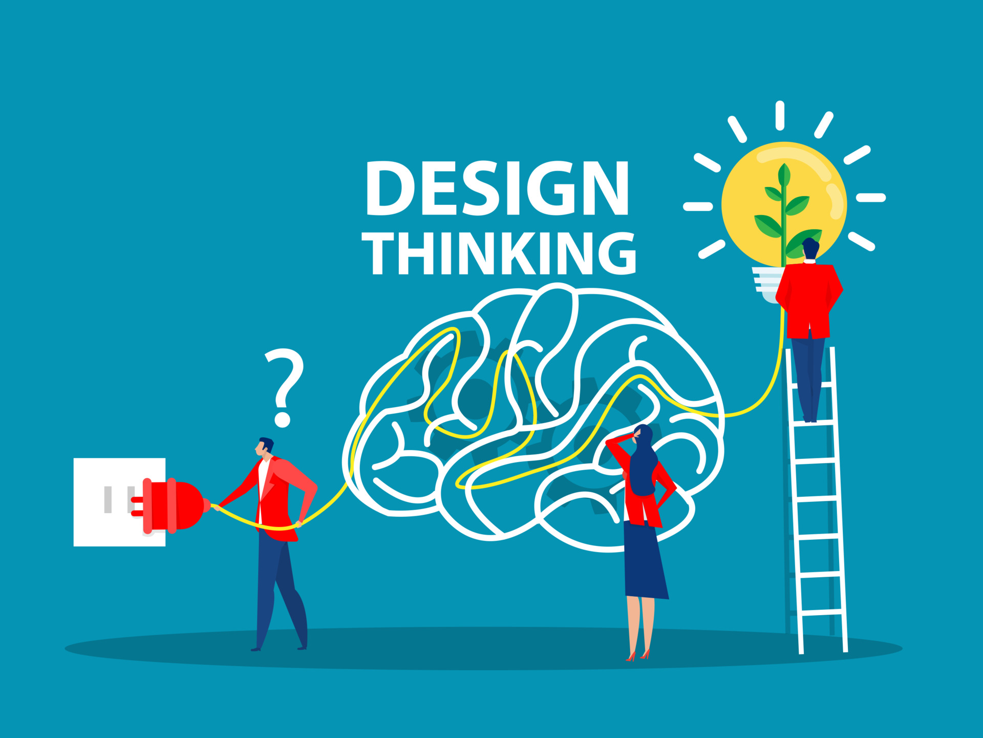 Design thinking concept. Generating and implementing business ... Design thinking concept. Generating and implementing business ...
