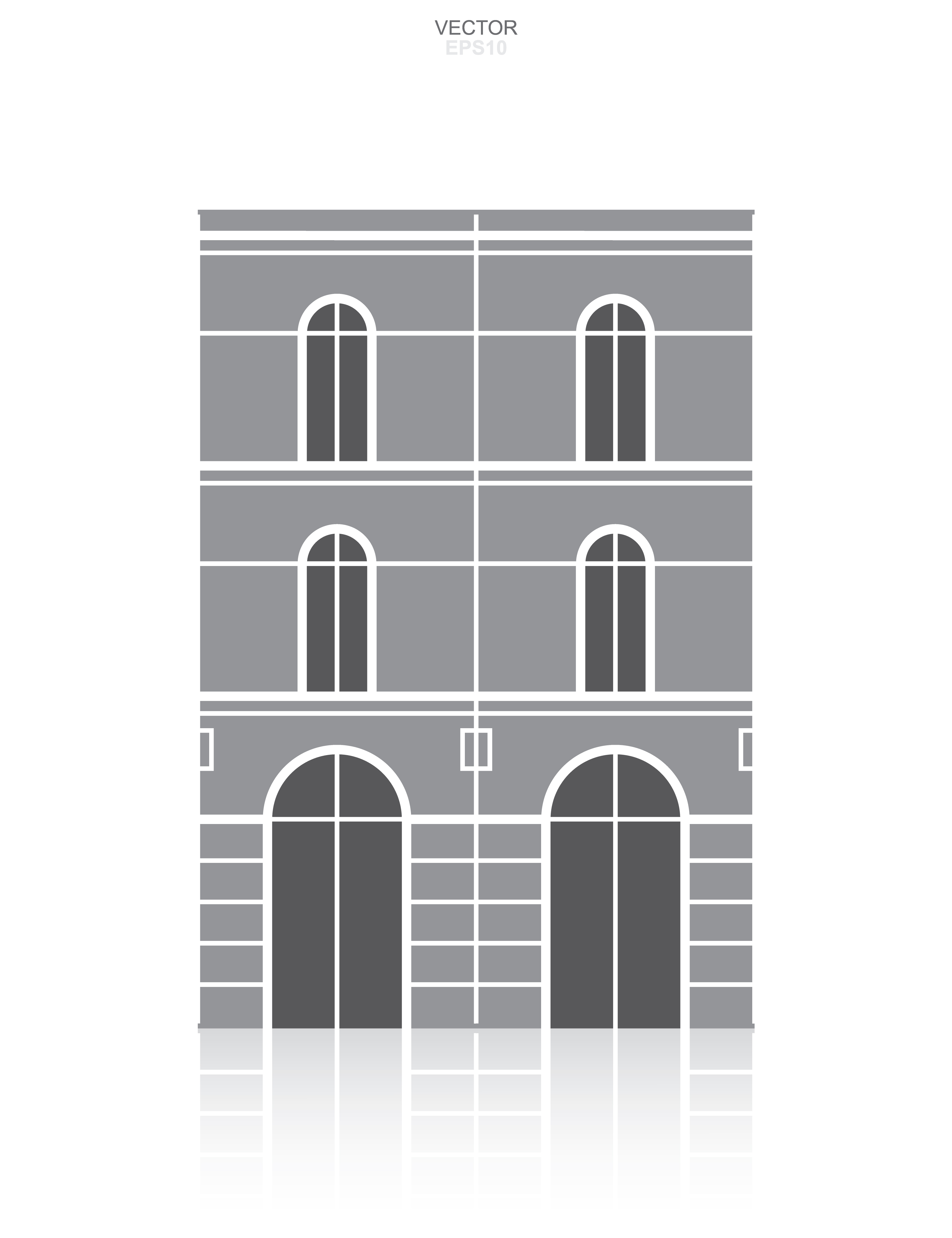 Building icon. Architecture identity with detail and element design ...